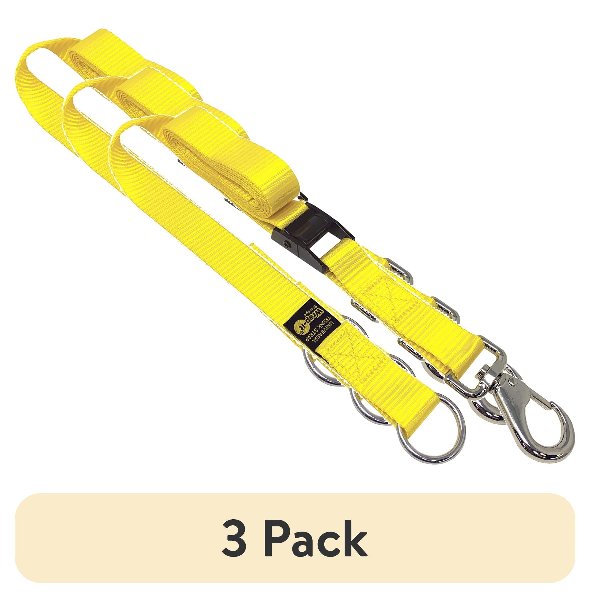 (3 pack) Wrap It Storage Trunk Strap, Yellow, R100-TS-6YE, 6ft, 1 Each ...