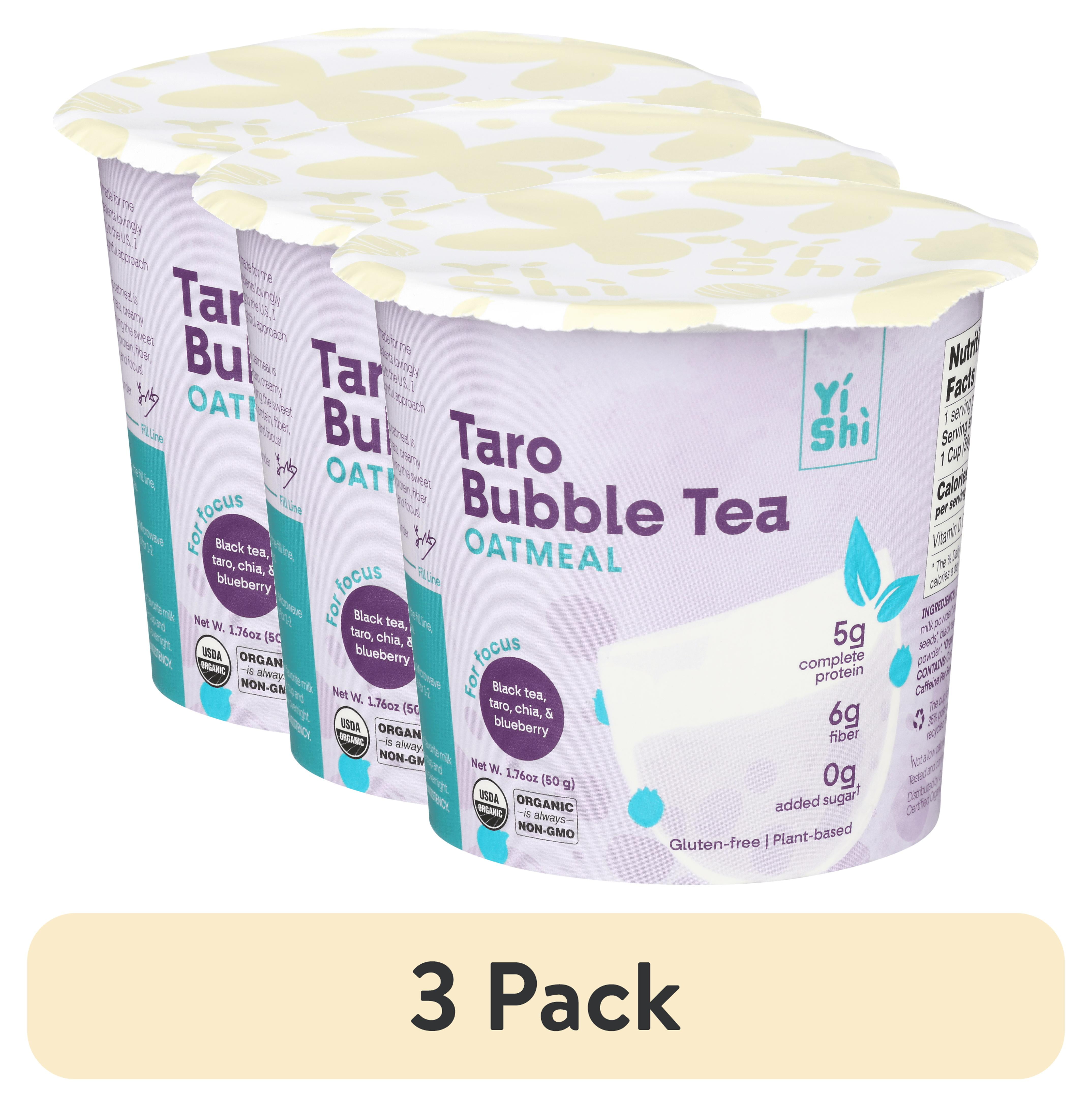 (3 pack) YISHI Taro Bubble Tea Instant Hot Oatmeal 1.76 oz - Walmart.com