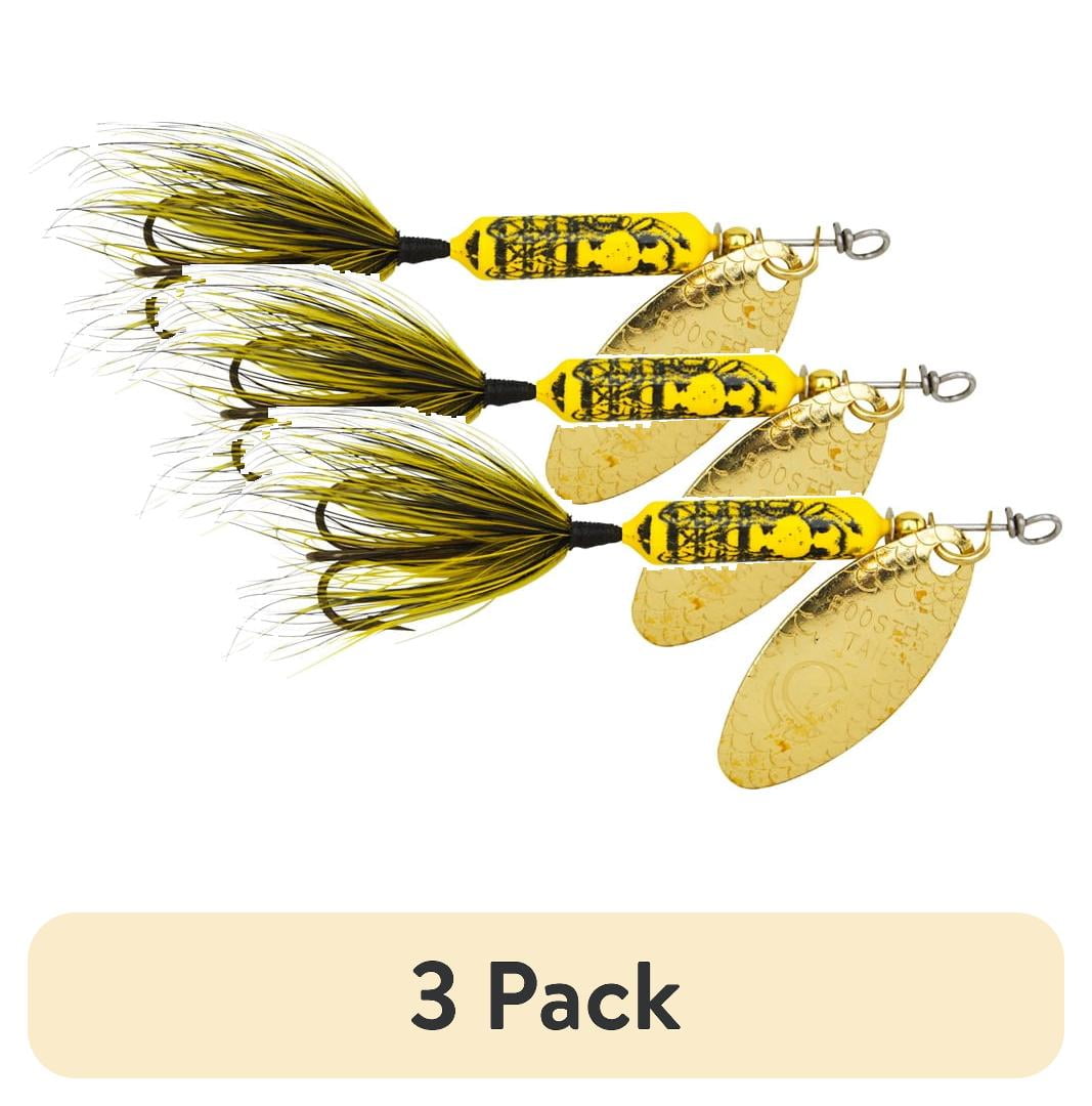 (3 pack) Yakima Bait Worden's Original Rooster Tail Lure, Bumblebee, 1/ ...