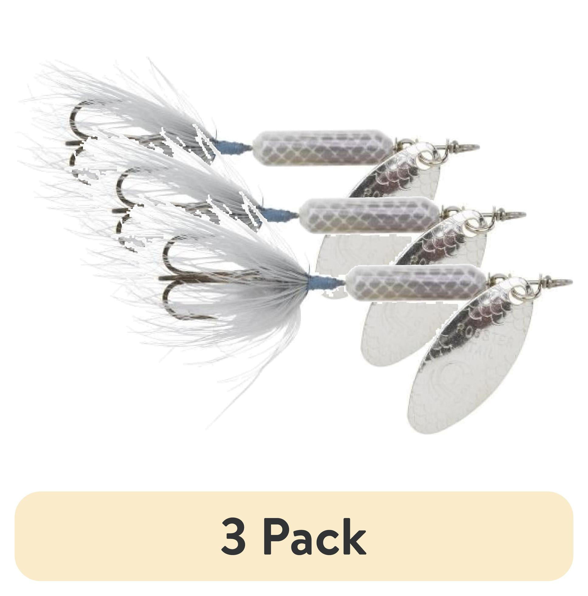 (3 pack) Yakima Bait Wordens Original Rooster Tail Spinner Lure, Gray Minnow, 1/16-ounce Multi ...