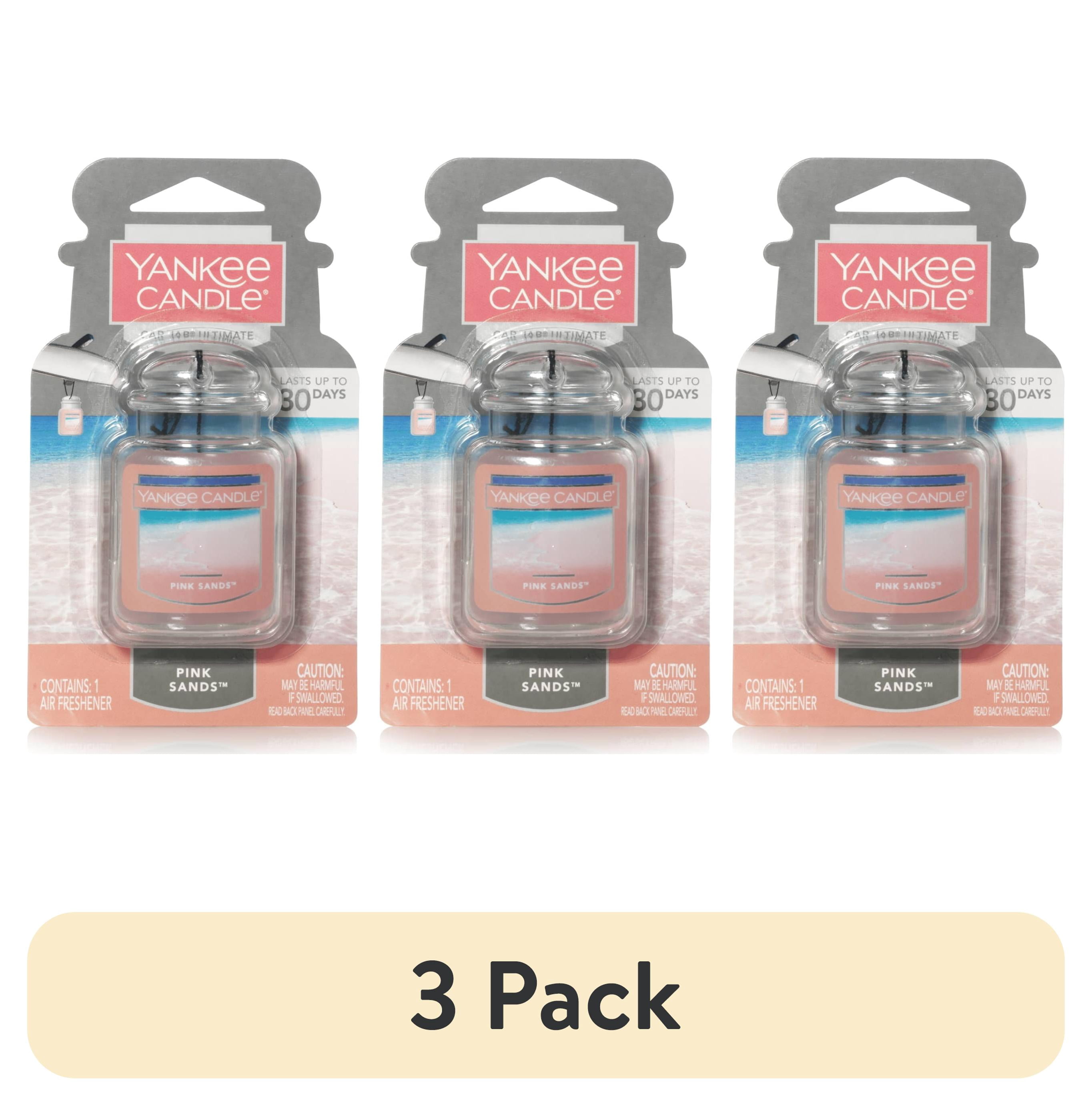 (3 pack) Yankee Candle Car Jar Ultimate Pink Sands Scent, Hanging Car ...