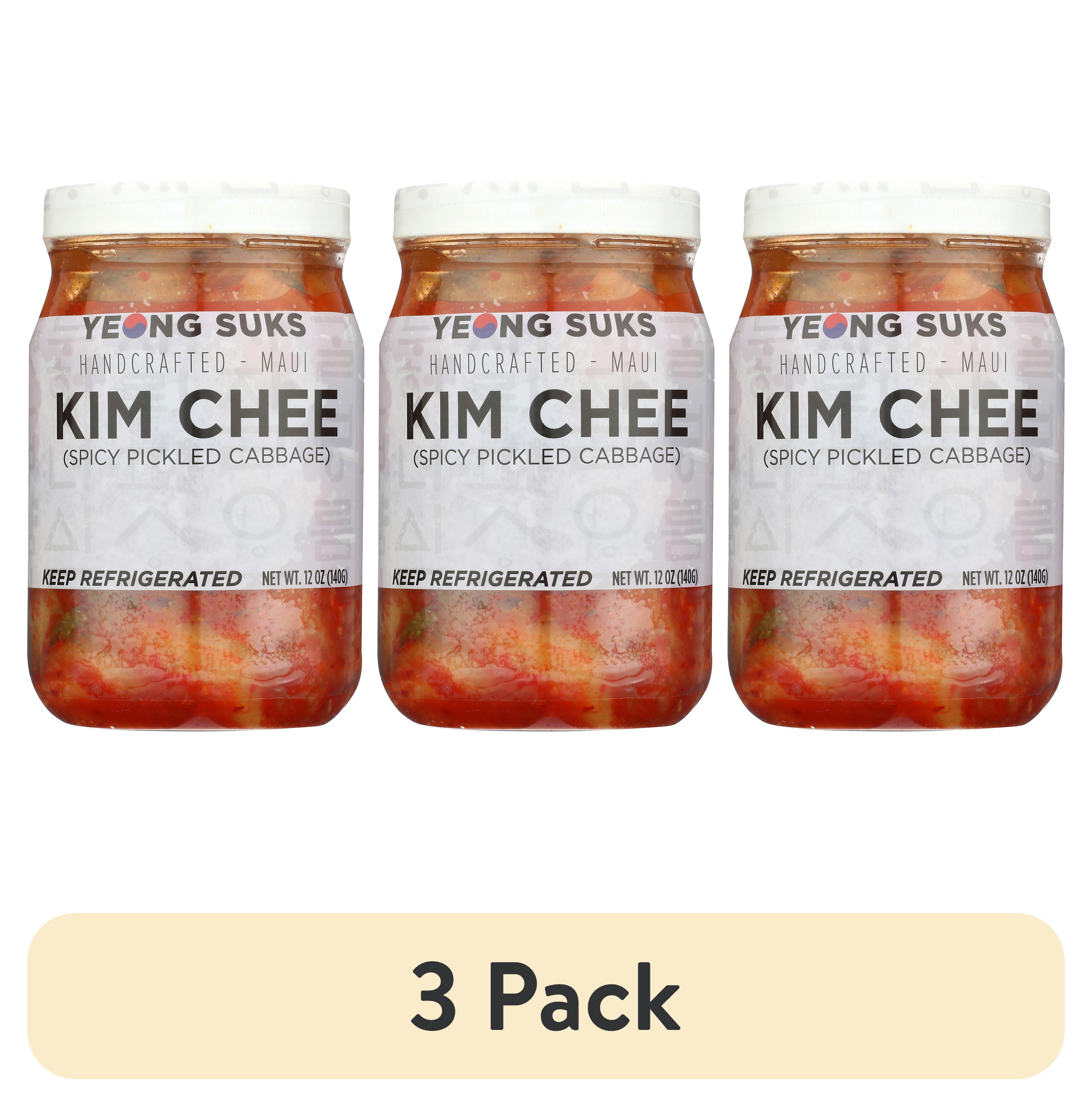 (3 pack) Yeong Suks Handcrafted Kim Chee Spicy Pickled Cabbage 12 oz ...