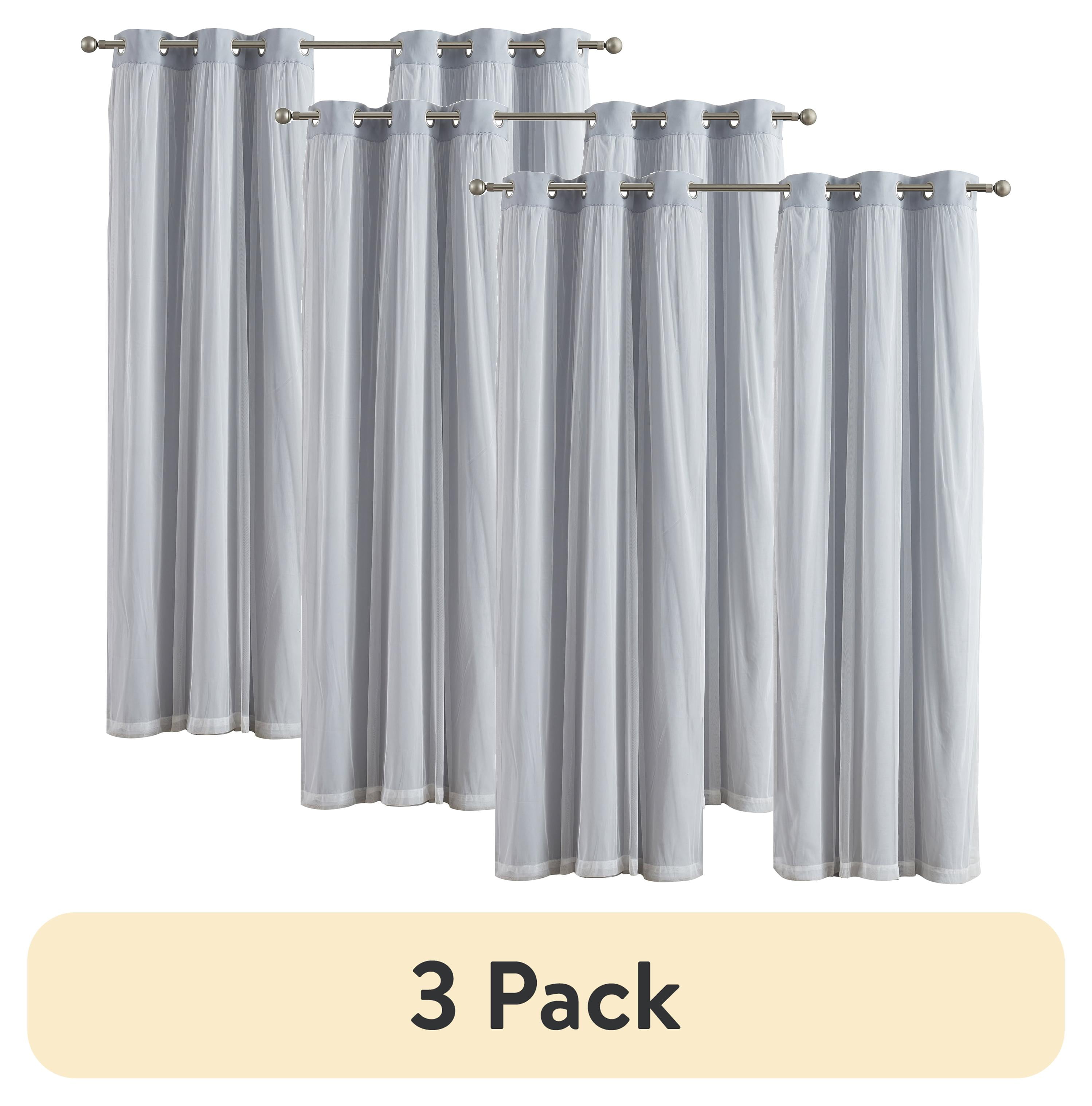 Free Shipping! Your Zone Blackout Curtain Panel Pair with Sheer Overlay ...