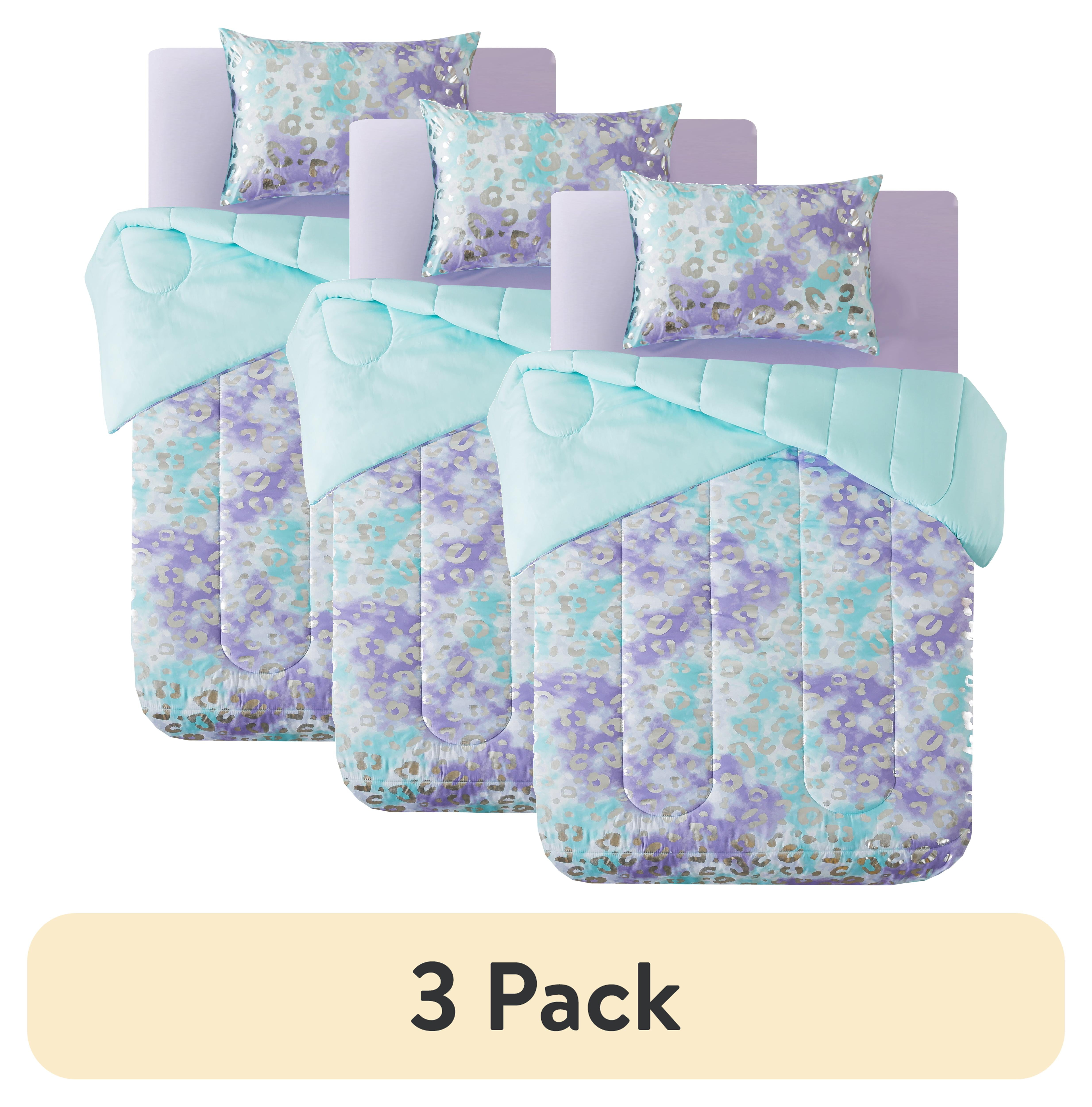 Brandclub - (3 pack) Your Zone Metallic Foil Cheetah Twin Bedding Set ...