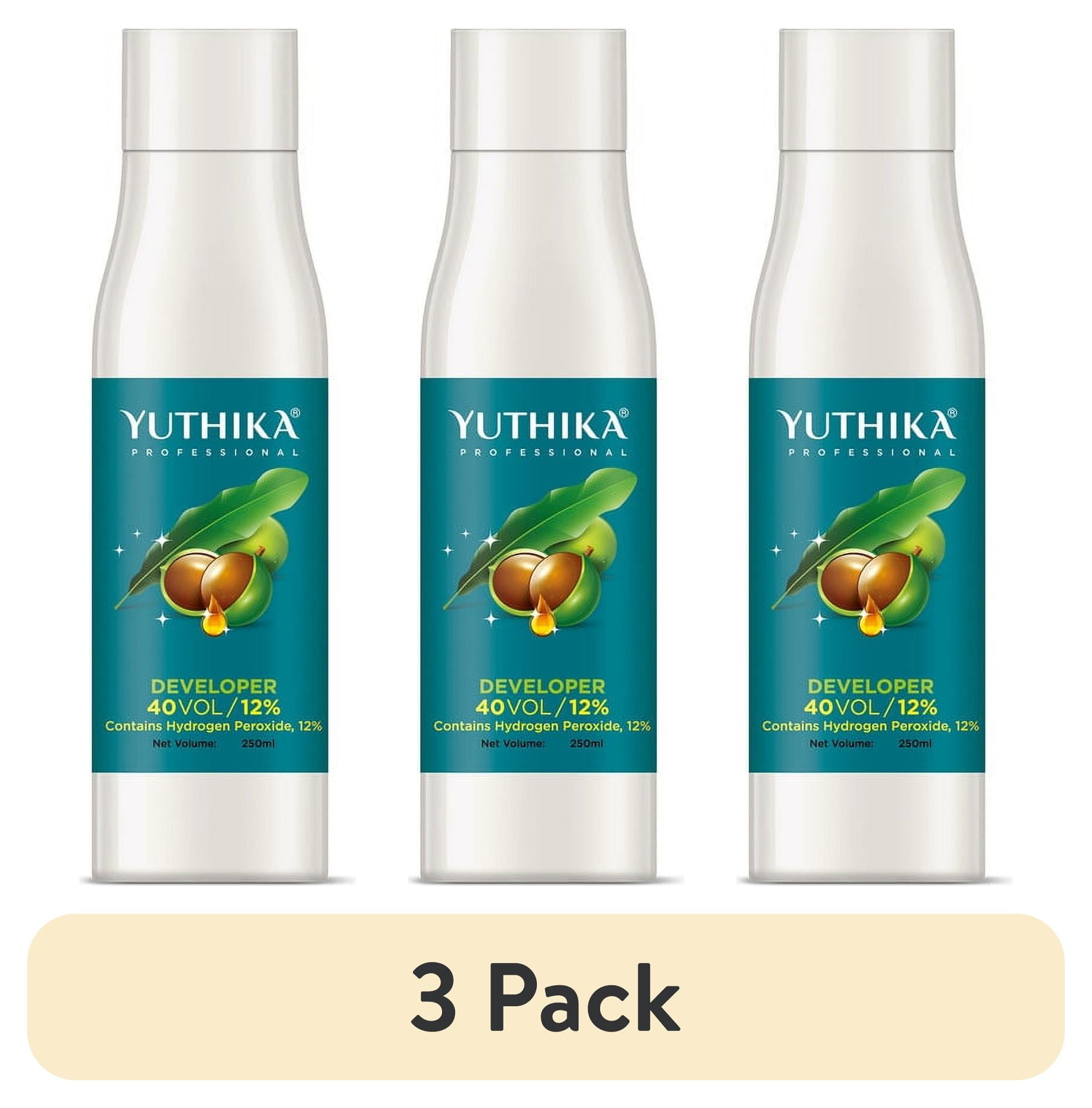(3 pack) Yuthika Professional 40 Vol Hair Dye Developer, Long-Lasting ...