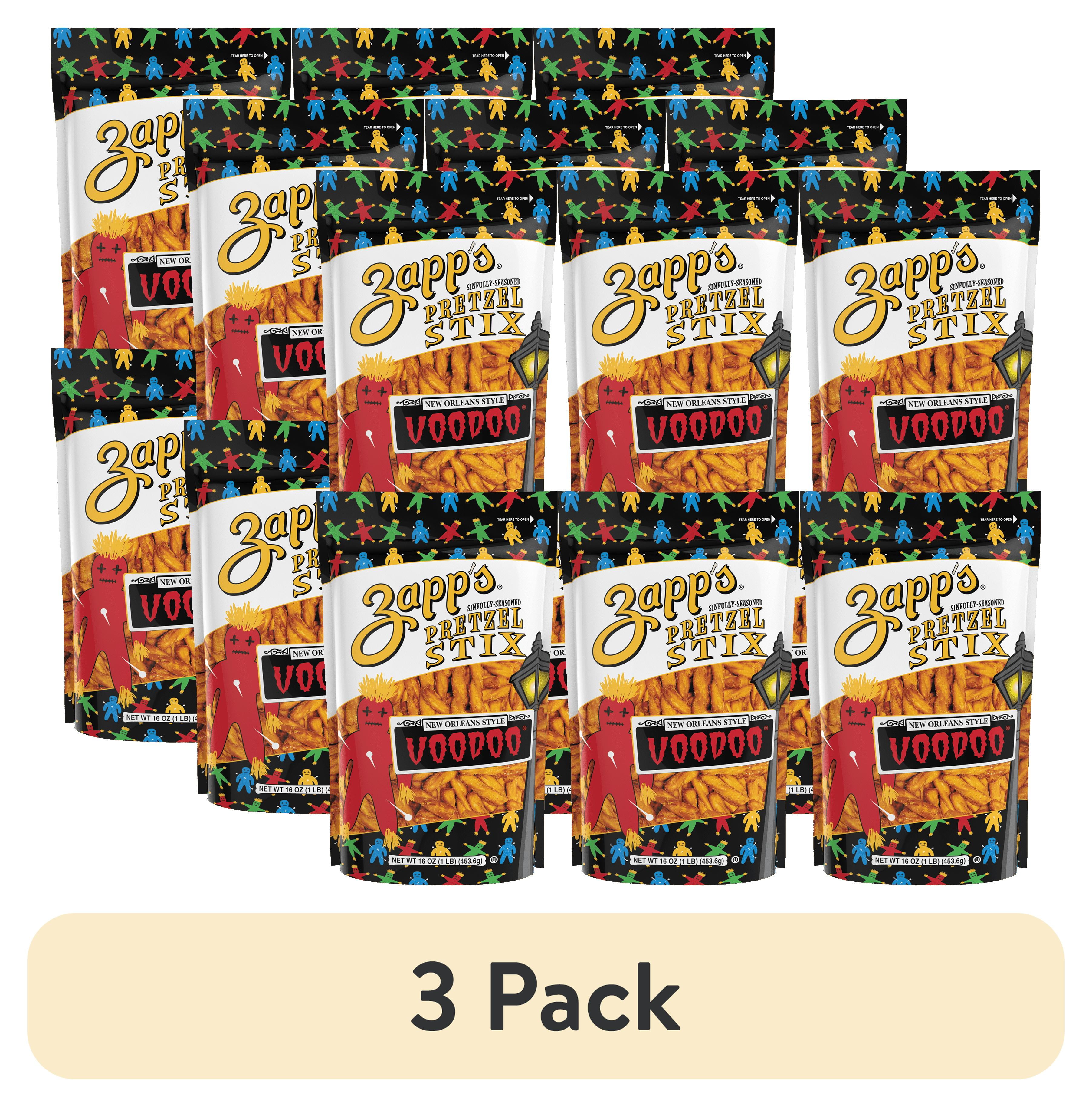 (3 pack) Zapps Voodoo Pretzel Stix 16oz bag - Walmart.com
