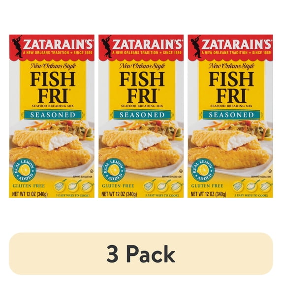 (3 pack) Zatarain's Seasoned Fish Fri, 12.0 oz Box - Walmart.com