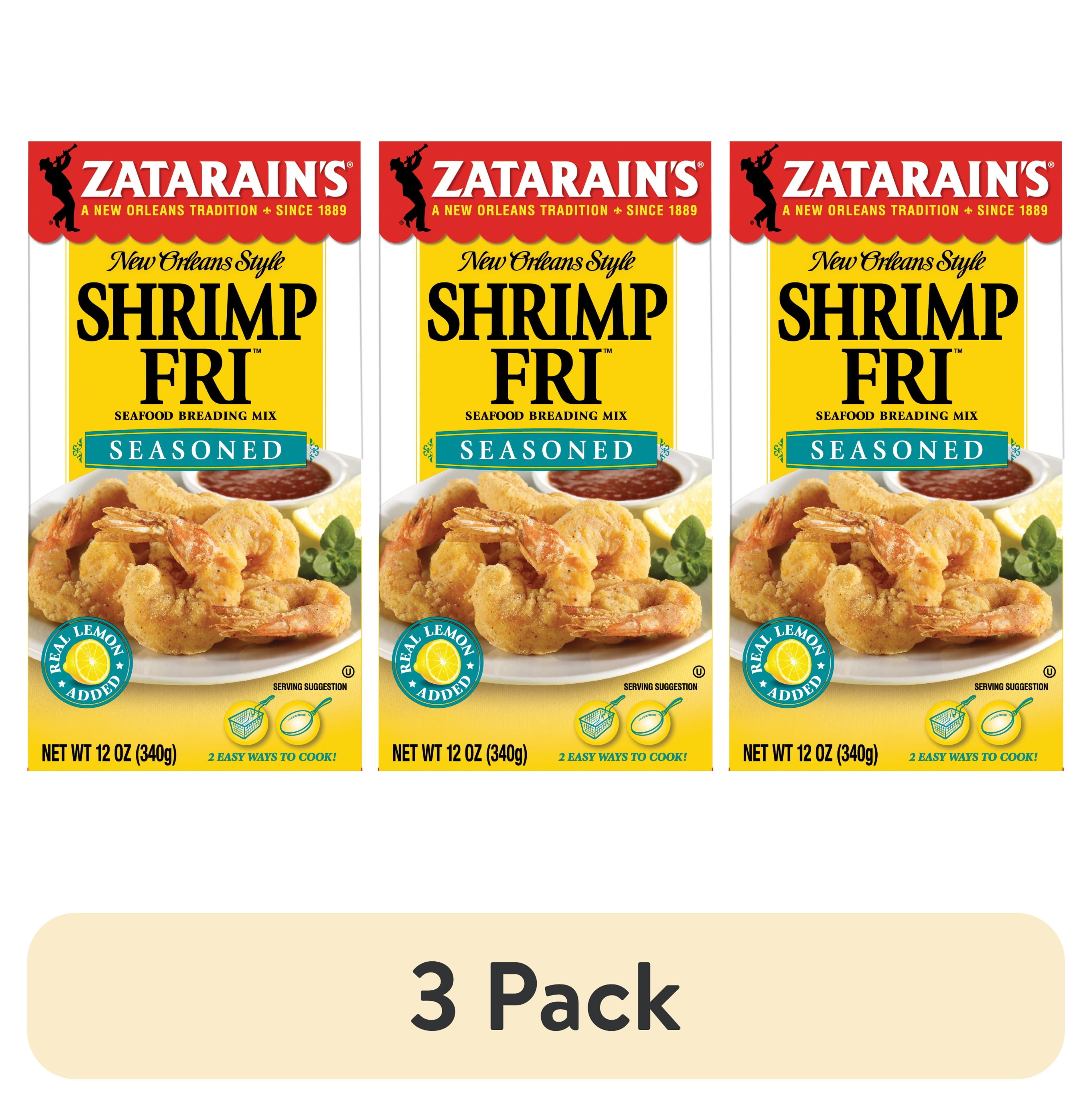 (3 pack) Zatarain's Kosher Seasoned Shrimp Fri, 12.0 oz Box - Walmart.com