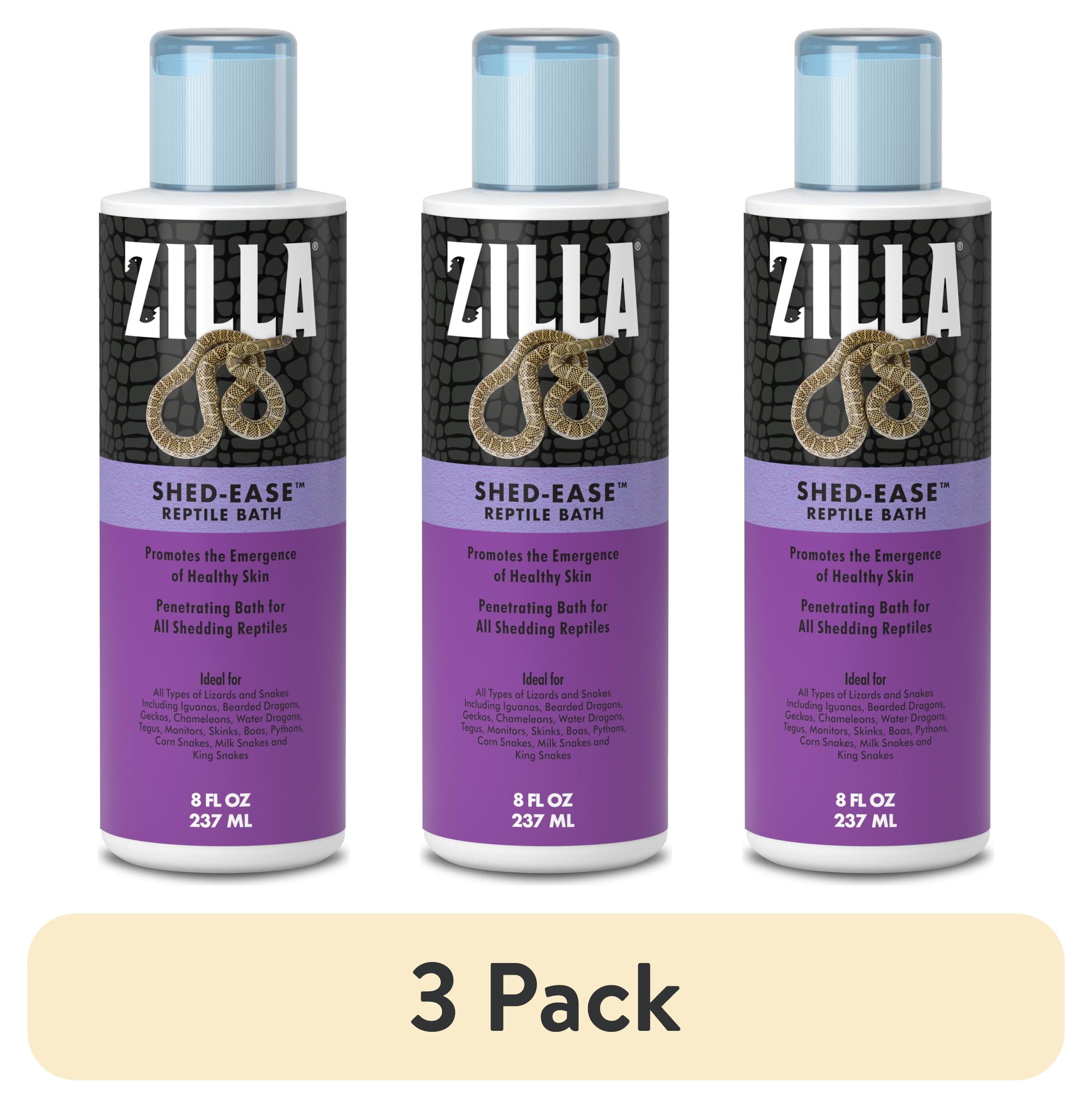 (3 pack) Zilla Shed-Ease Reptile Bath 8 oz. - Walmart.com