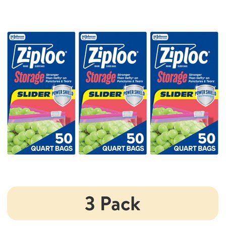Ziploc Extra Heavy Duty Big Bags, X-Large, 4-Pack, Pleated Bottom ...