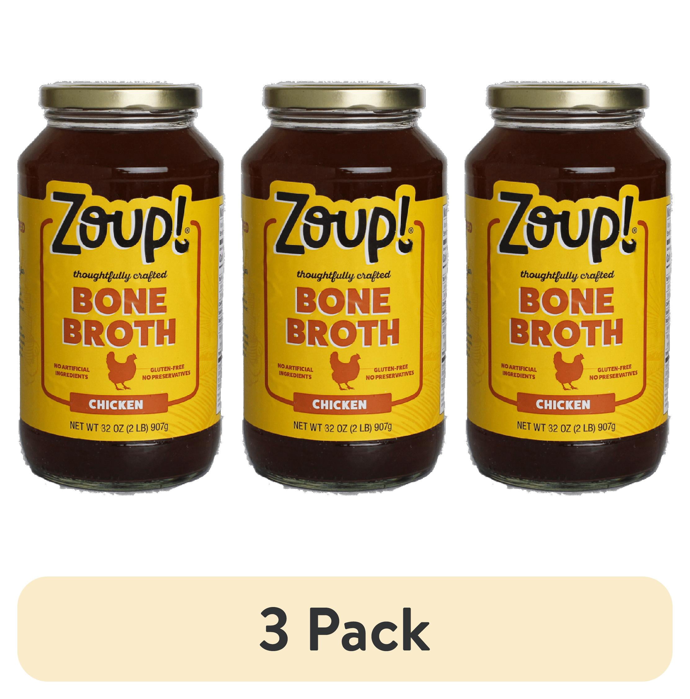 (3 pack) Zoup! Good, Really Good Chicken Bone Broth, Shelf-Stable, 32 ...