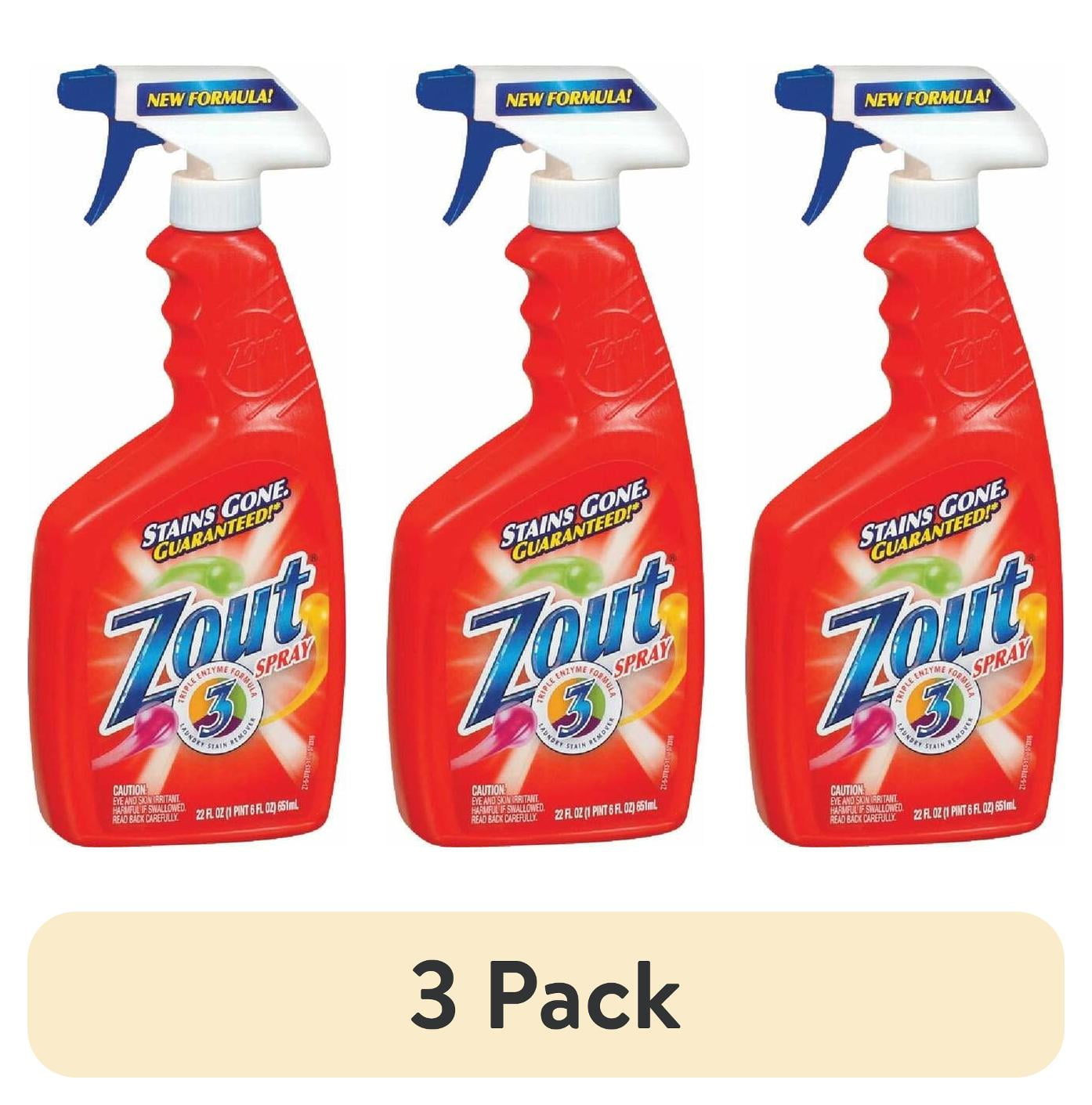 (3 pack) Zout 22 Oz. Triple Enzyme Stain Remover 2855863 2855863 631809 ...