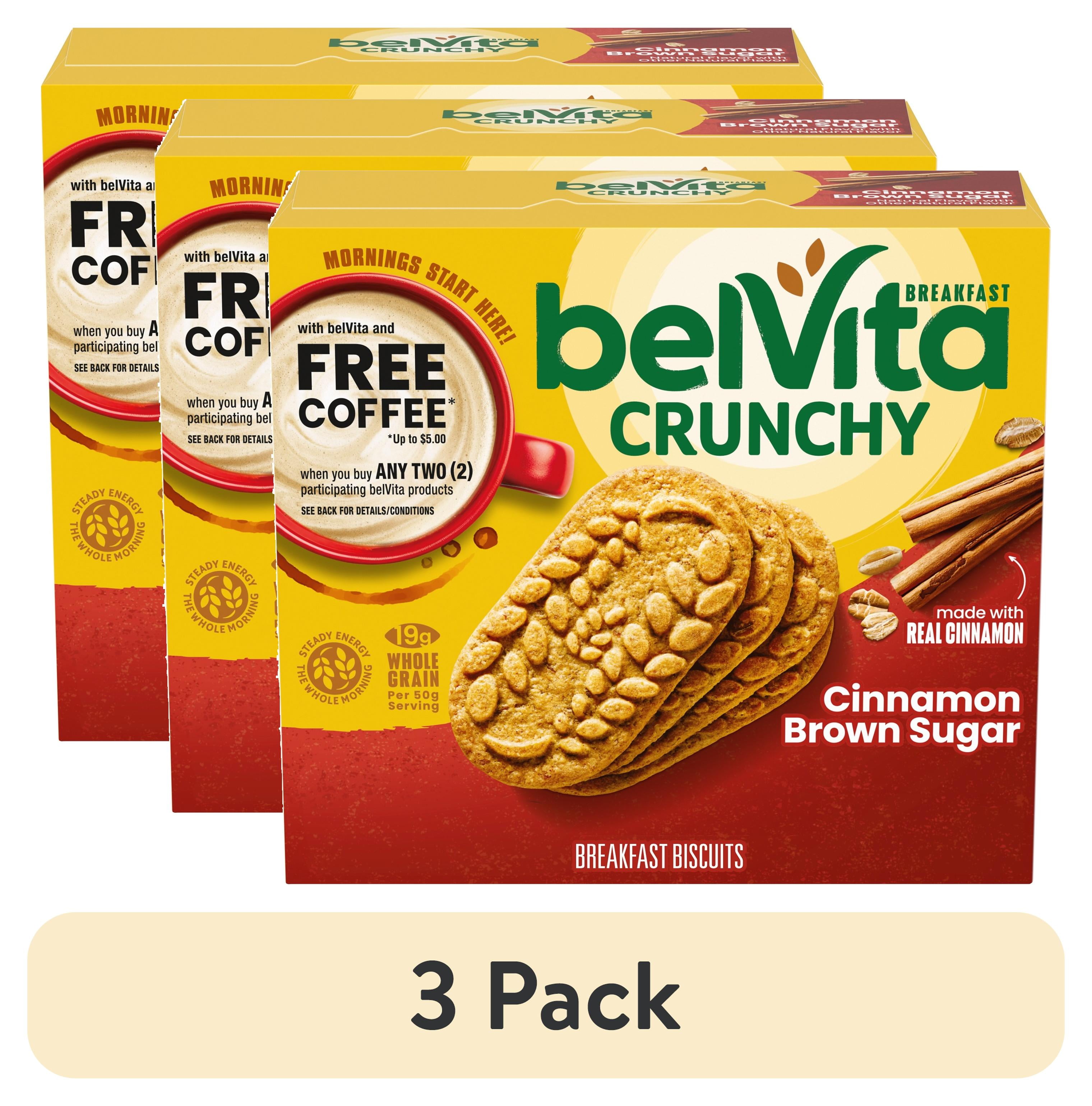 (3 pack) belVita Breakfast Bars Biscuits, Cinnamon Brown Sugar, 5 Packs ...
