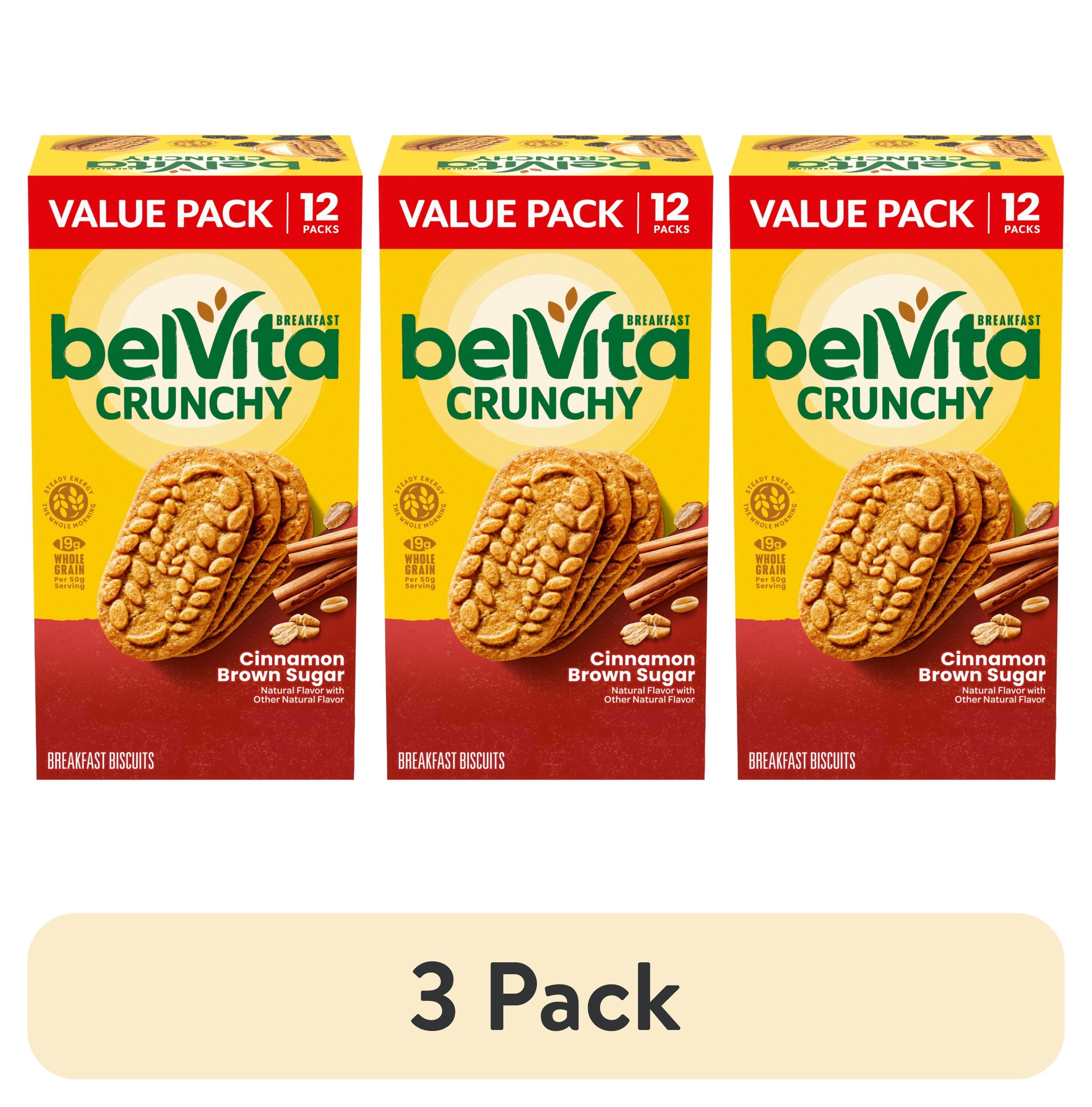 (3 pack) belVita Cinnamon Brown Sugar Breakfast Biscuits, Value Pack ...