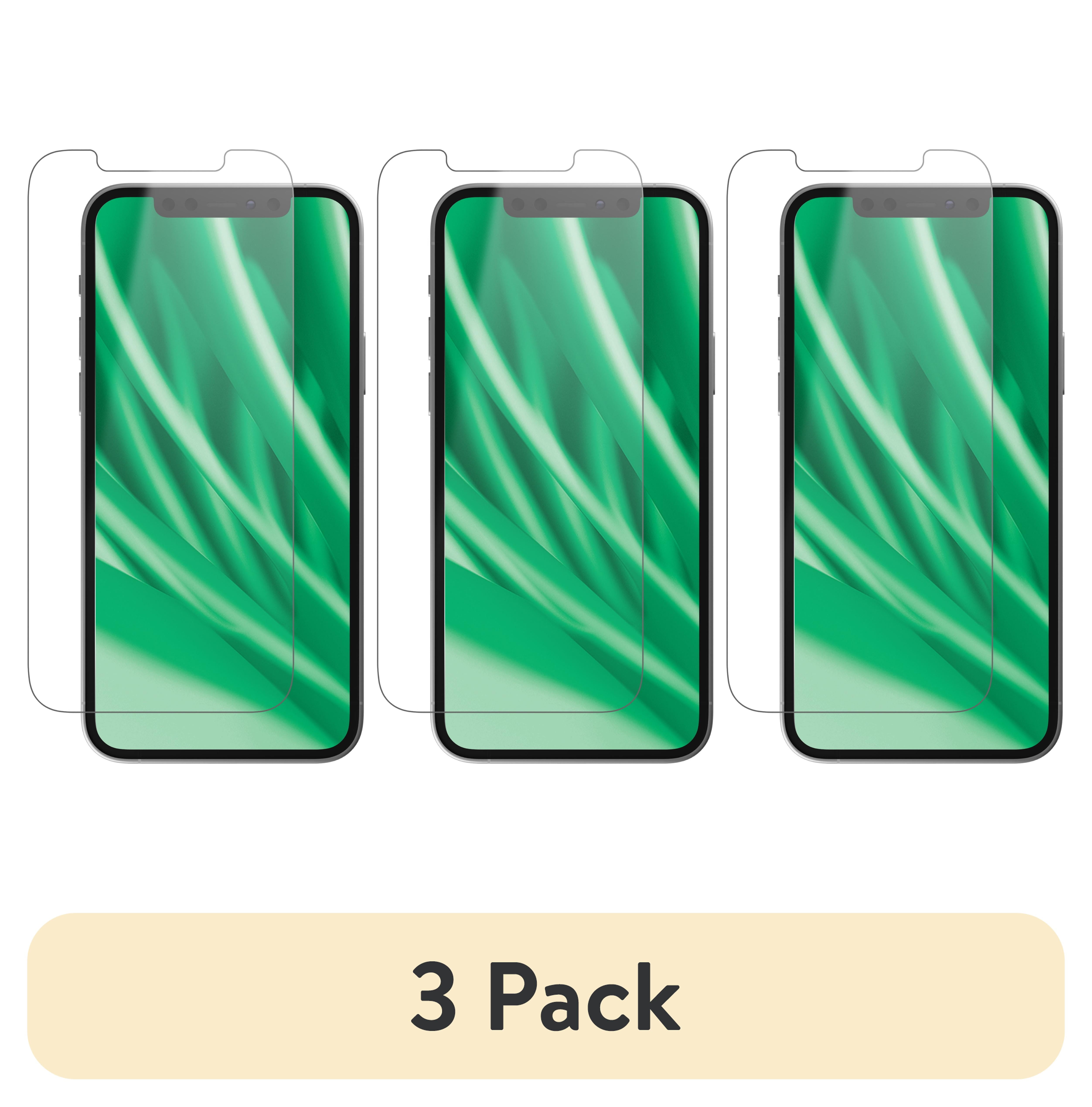 (3 pack) onn Corning Glass Screen Protector for iPhone® 12 and iPhone ...