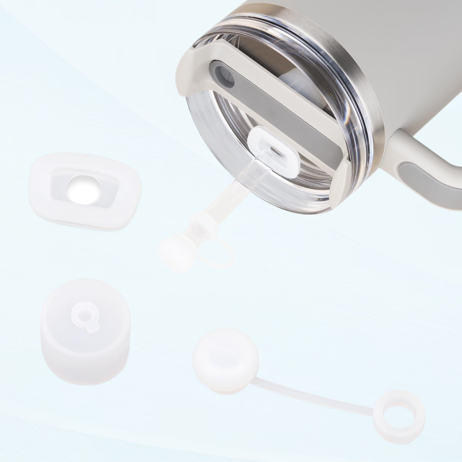 3-pack spill-proof silicone stopper, compatible with Stanley Quencher ...