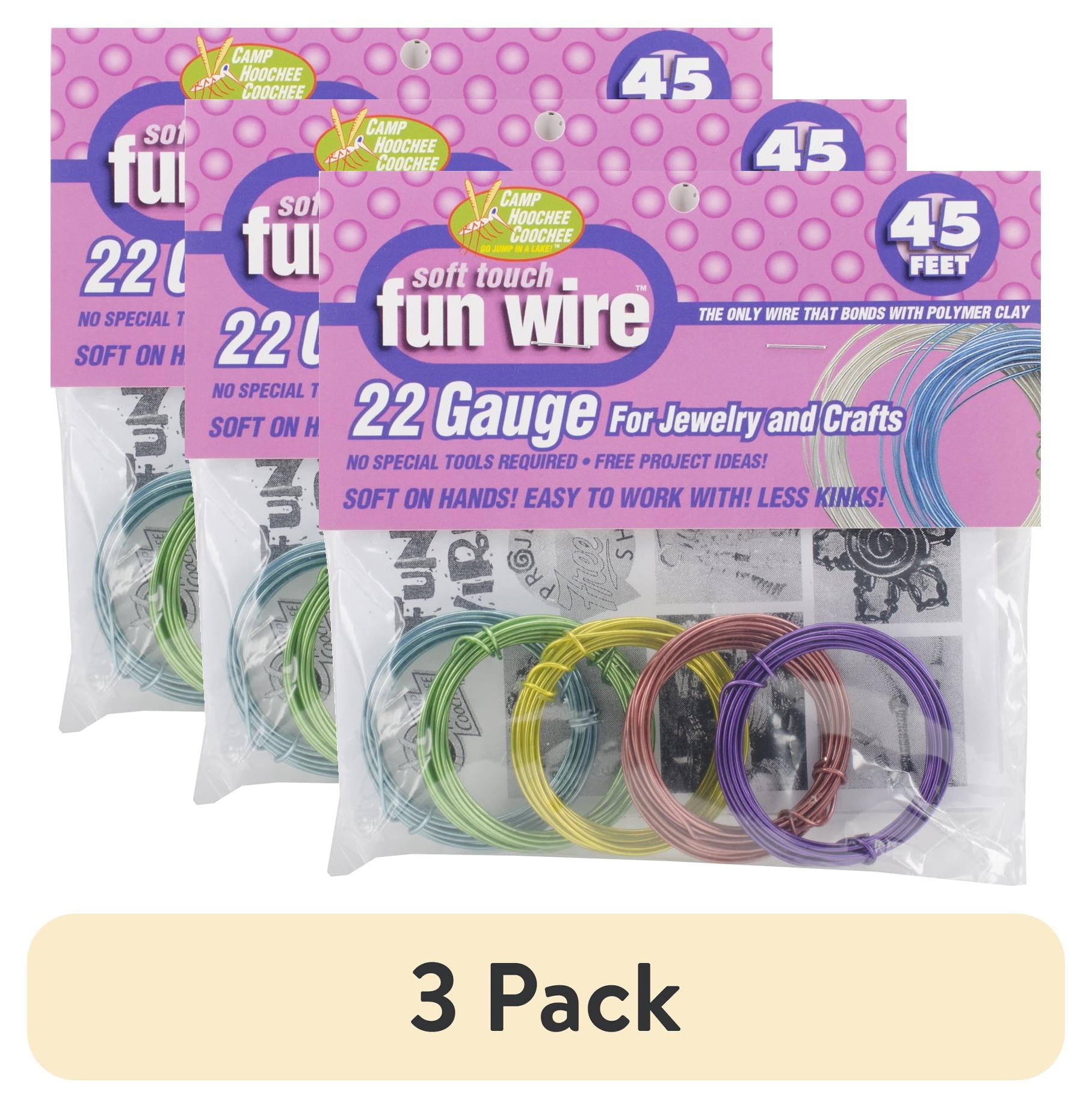 (3 pack) toner plastic coated fun wire value pack 9 foot coils-22 gauge ...