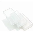 3-pack transparent low-profile flat pill boxes, ultra-thin pill ...