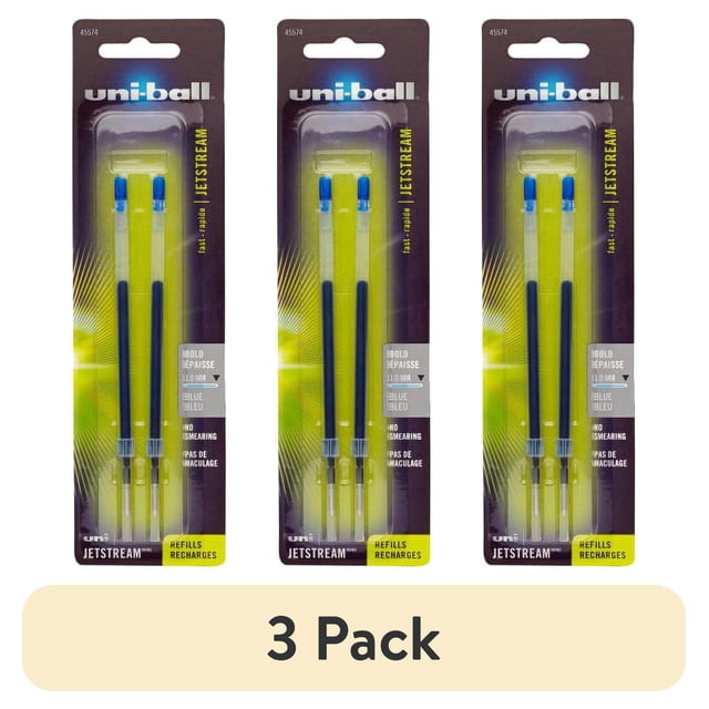 (3 pack) uni-ball® JetStream™ Refills, For JetStream Stick, Bold Point ...