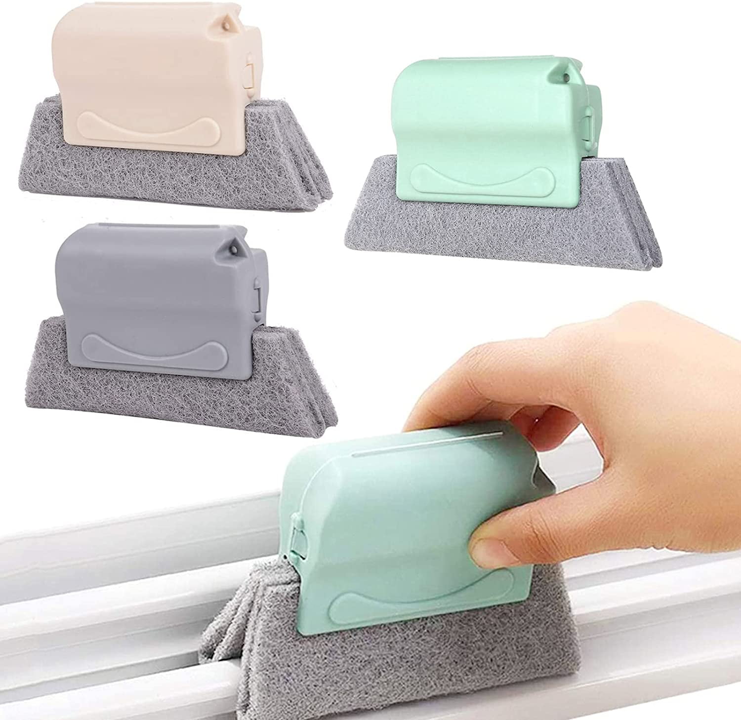 3-pack window groove cleaning brushes for window nooks and crannies ...