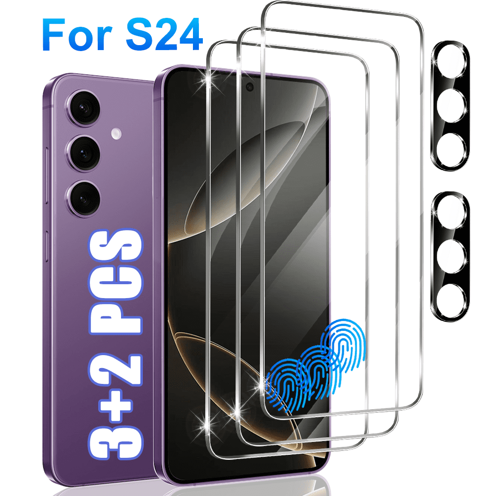 3 packs of 6.2-inch screen protectors suitable for Samsung Galaxy S24 ...