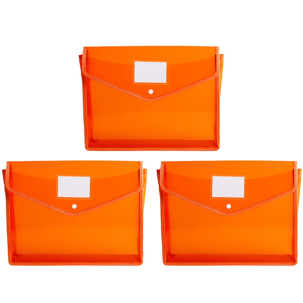 3 packs Plastic File Folder Poly Envelope Expanding File Wallet ...