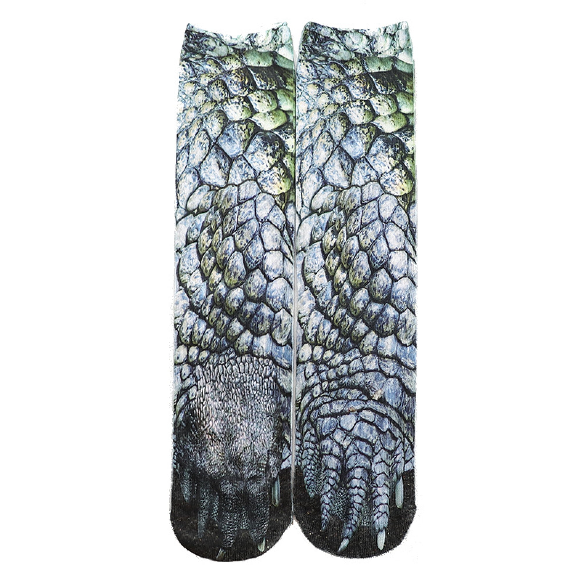 3 pairs Animal Paw Socks 3D Printed Crew Length Furry Cute Art Cartoon ...