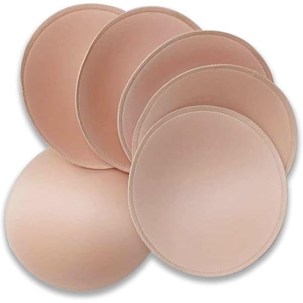3 pairs C/D/DD Cup Round Soft Bra Inserts Pads Removable for Sport Bra ...