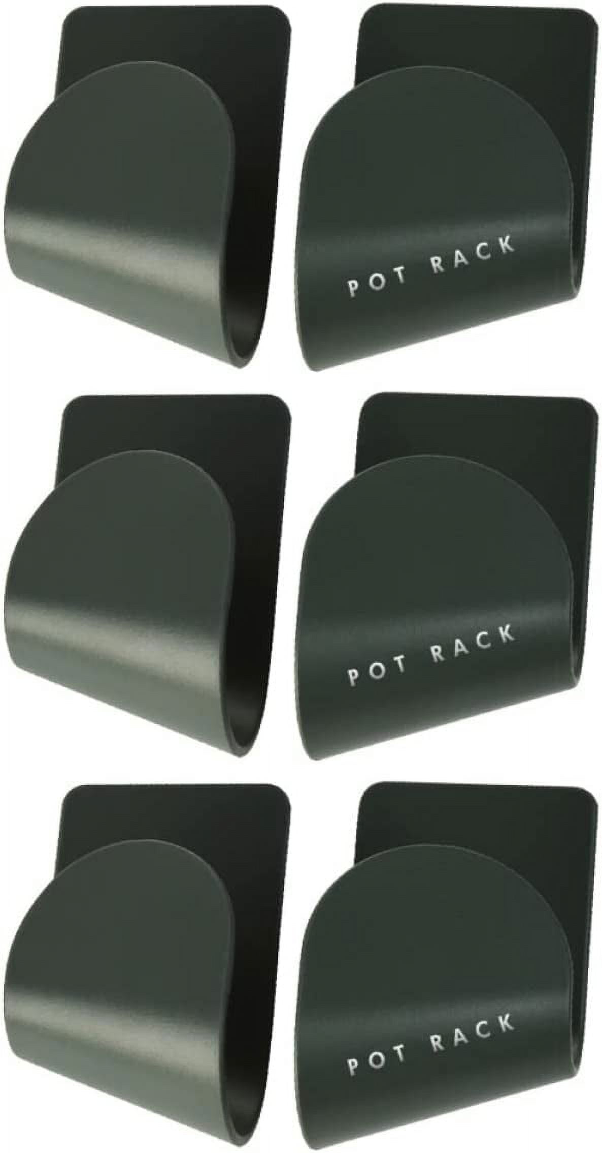 3 pairs Rack Utensil Cutting Lid Mount Hangers Wall Door Racks Kitchen ...