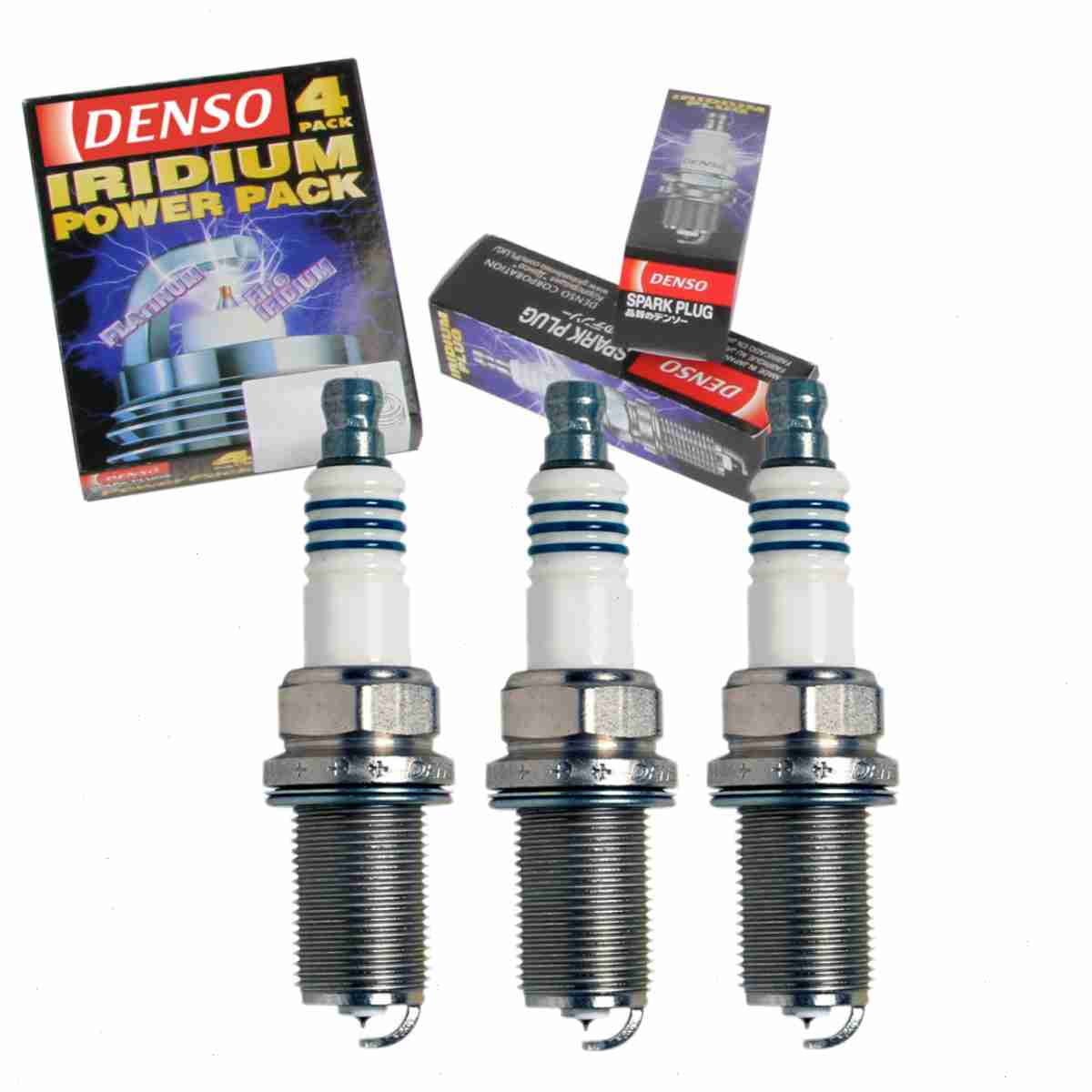 3 pc DENSO Iridium Power Spark Plugs compatible with Honda Insight 1.0L ...