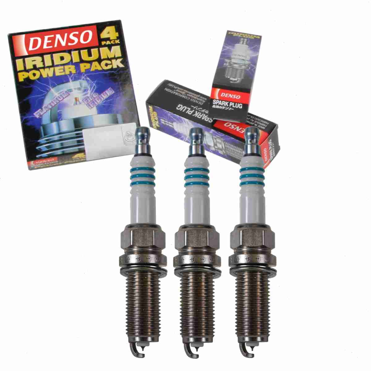 3 pc DENSO Iridium Power Spark Plugs compatible with Mitsubishi Mirage ...