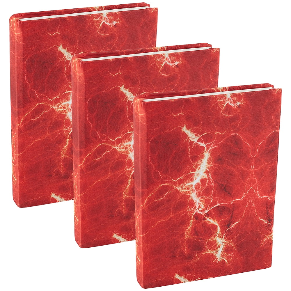 3 pc Elastic Fibre Book Covers Notebook Wraps Rectangle Red 365x232 ...