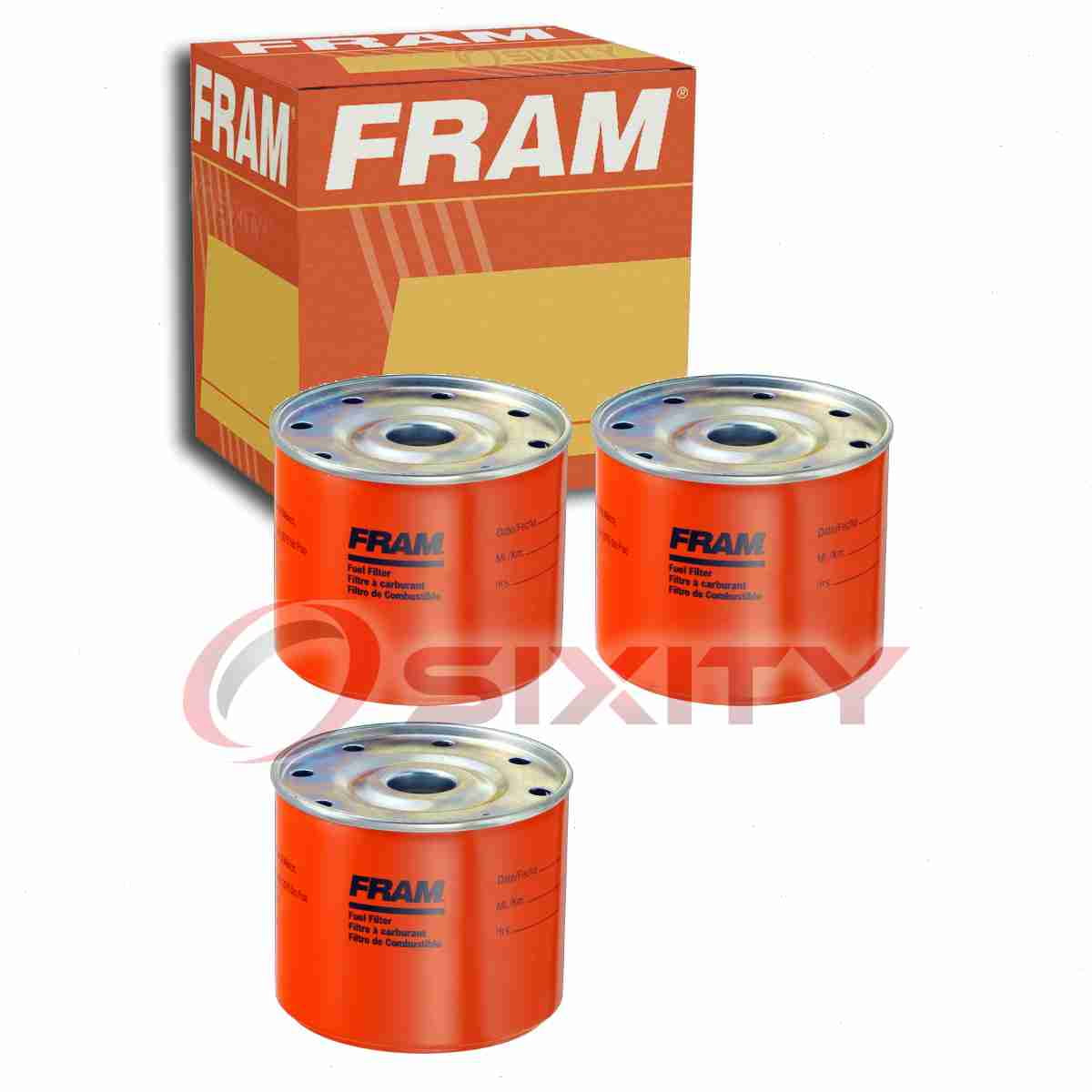 3 pc FRAM C1191A Fuel Filters for 159274A1 57803 59365-CS 71416241 ...