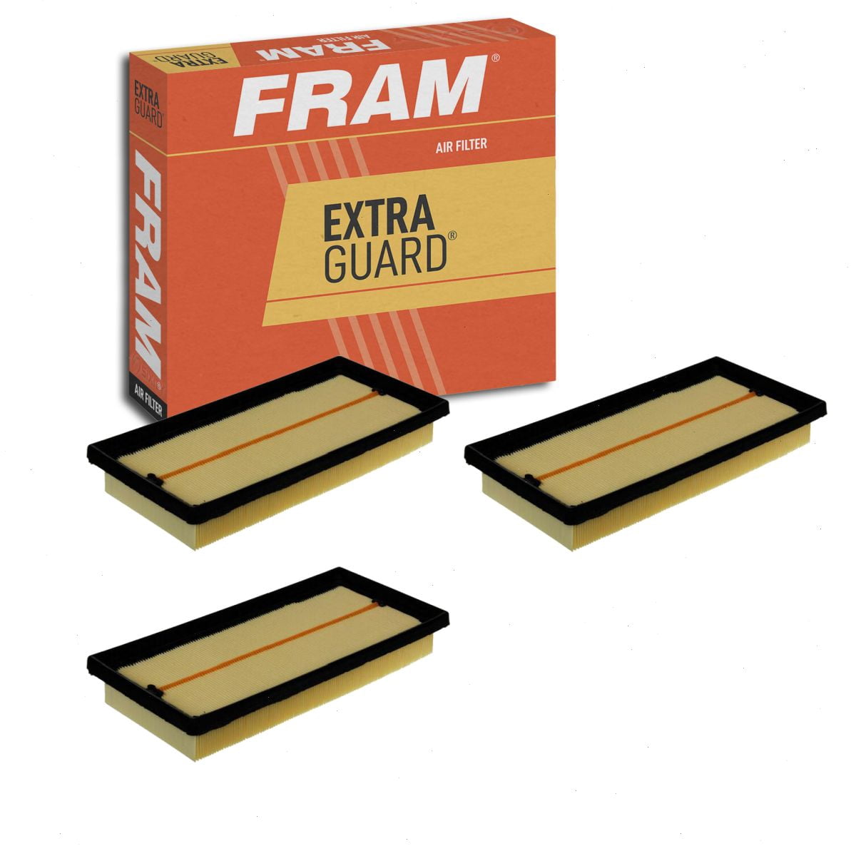 3 pc FRAM CA11952 Extra Guard Air Filters for FA 1911 WA10036 Intake ...