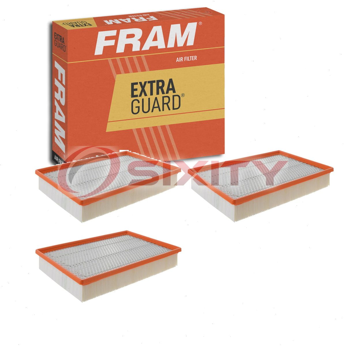 3 pc FRAM CA11960 Extra Guard Air Filters for 2521683 7Y-0404 84852S ...