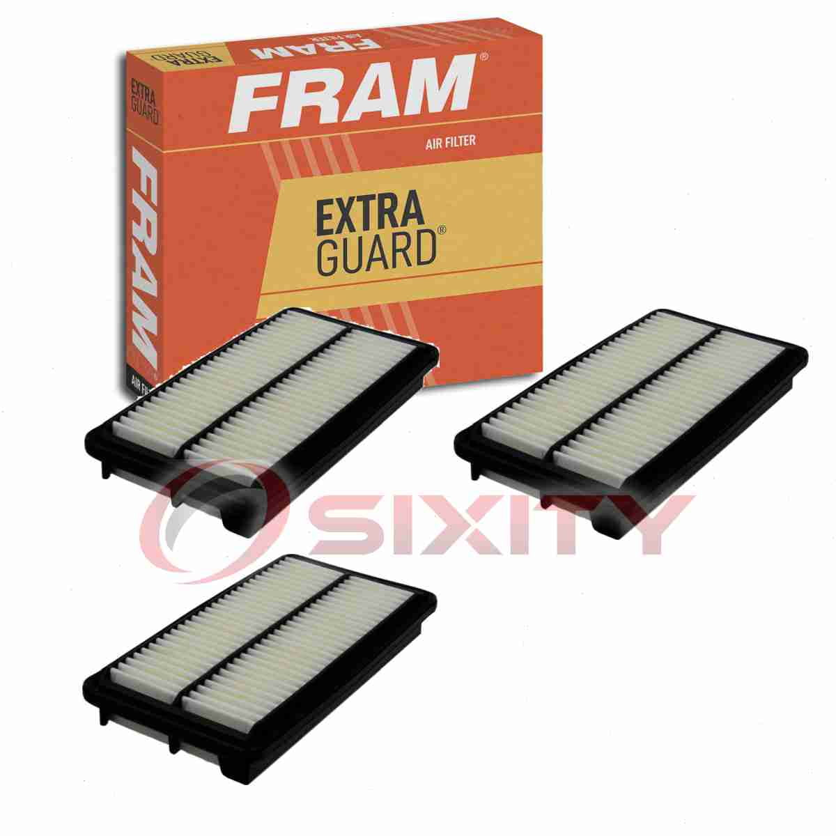 3 pc FRAM CA12061 Extra Guard Air Filters for 84832S 9583 A868C AF1744M ...