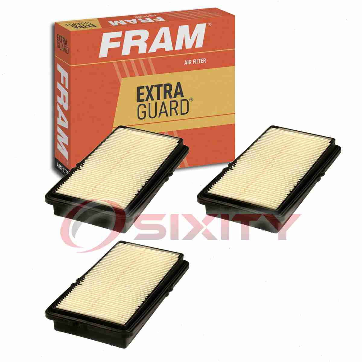 3 pc FRAM CA6807 Extra Guard Air Filters for 6851 6I-2500 A1589C AF2199 ...