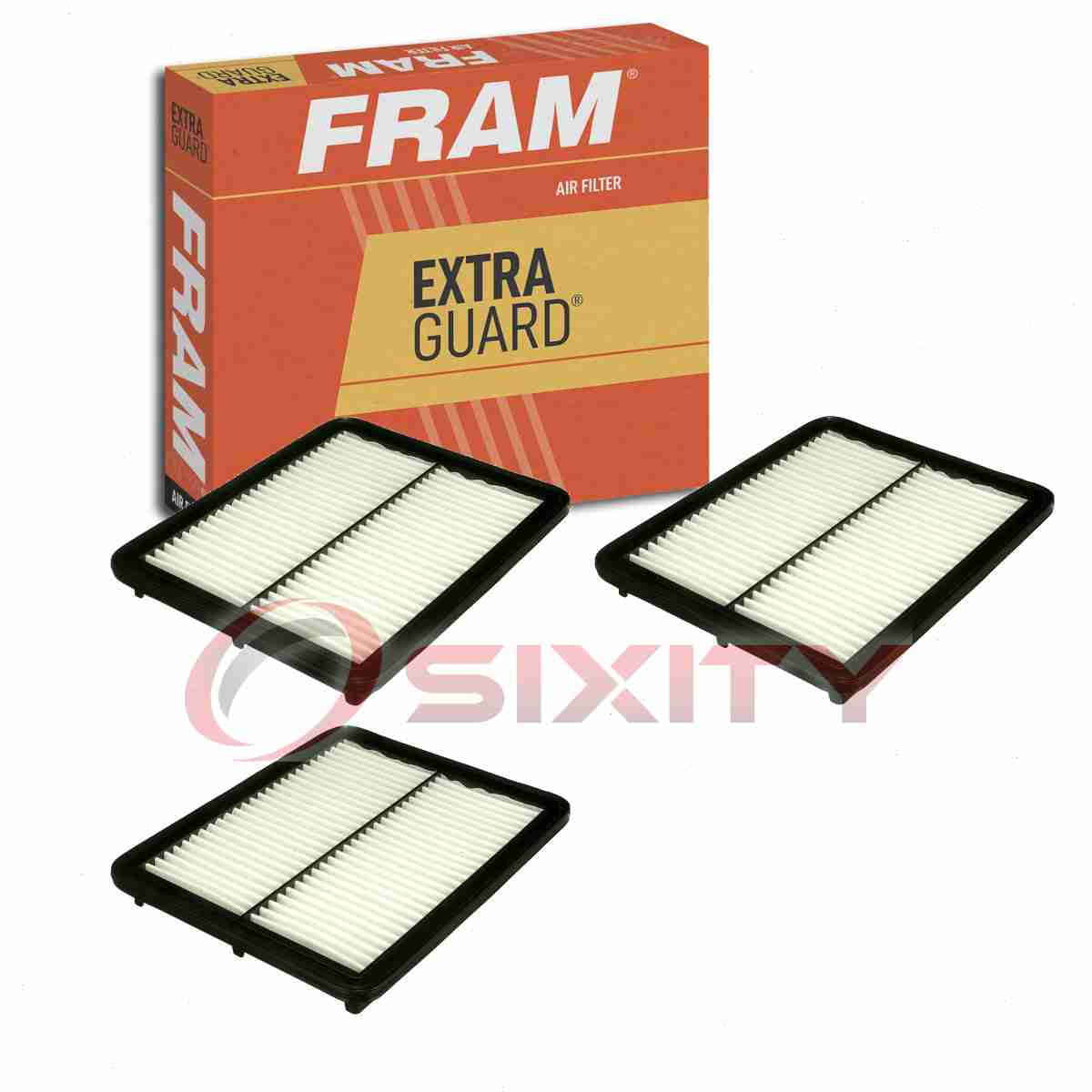 3 pc FRAM CA9525 Extra Guard Air Filters for 6368 A1595C AF2274 ...