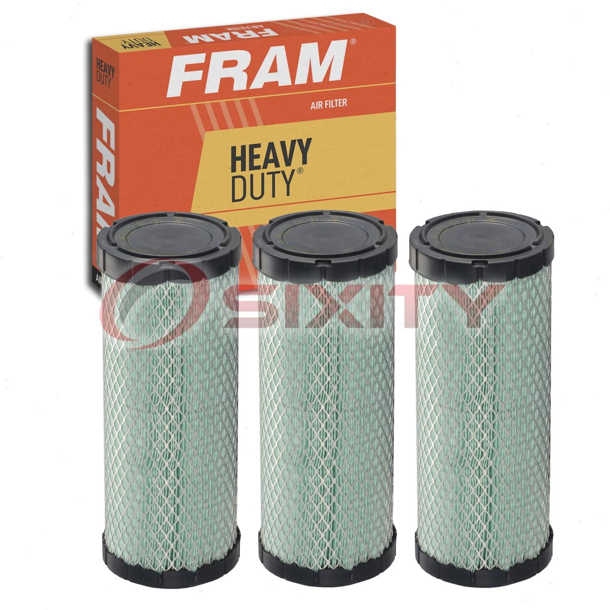 3 pc FRAM CA9550 Heavy Duty Air Filters for 25313785 A1535C AF2261 AT110770 PA-5387 Intake Inlet ...