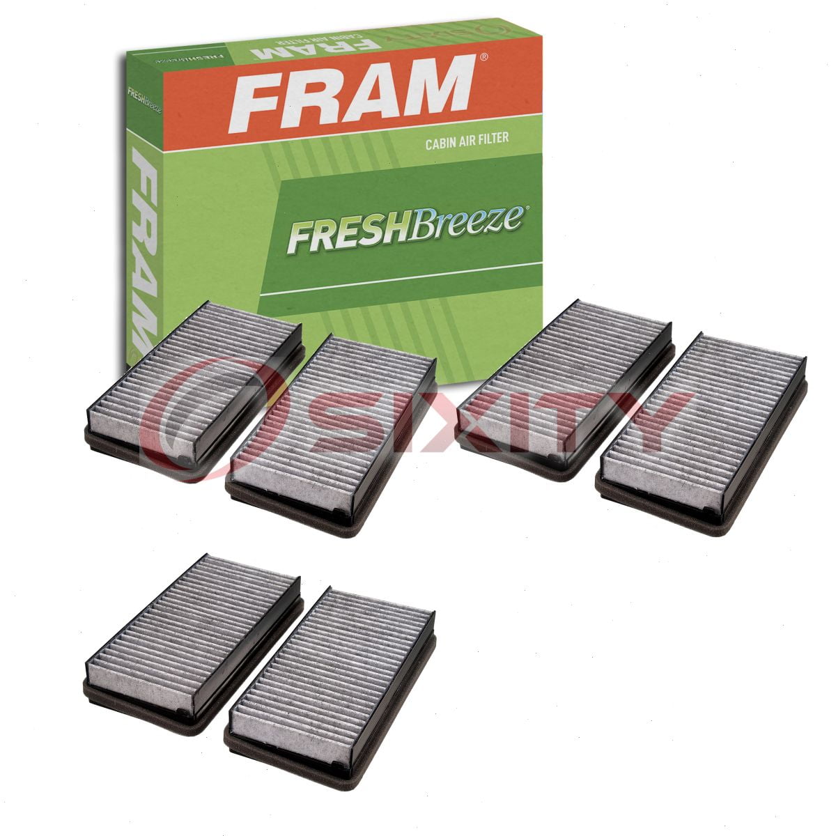 3 pc FRAM CF10136 Fresh Breeze Cabin Air Filters for 94855 AL30394 CF ...