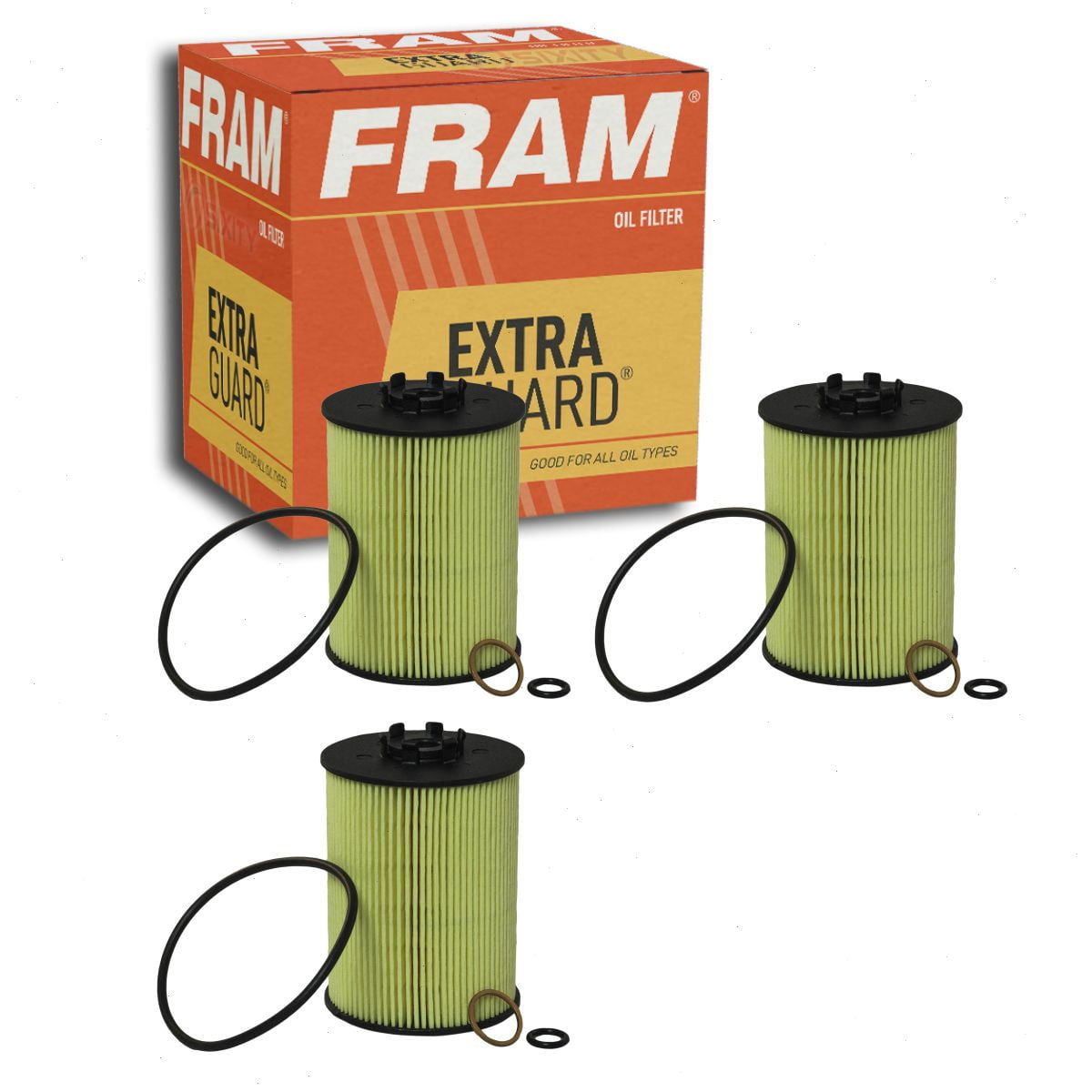 3 pc FRAM CH10530 Extra Guard Engine Oil Filters for 079 198 405E 15412 ...