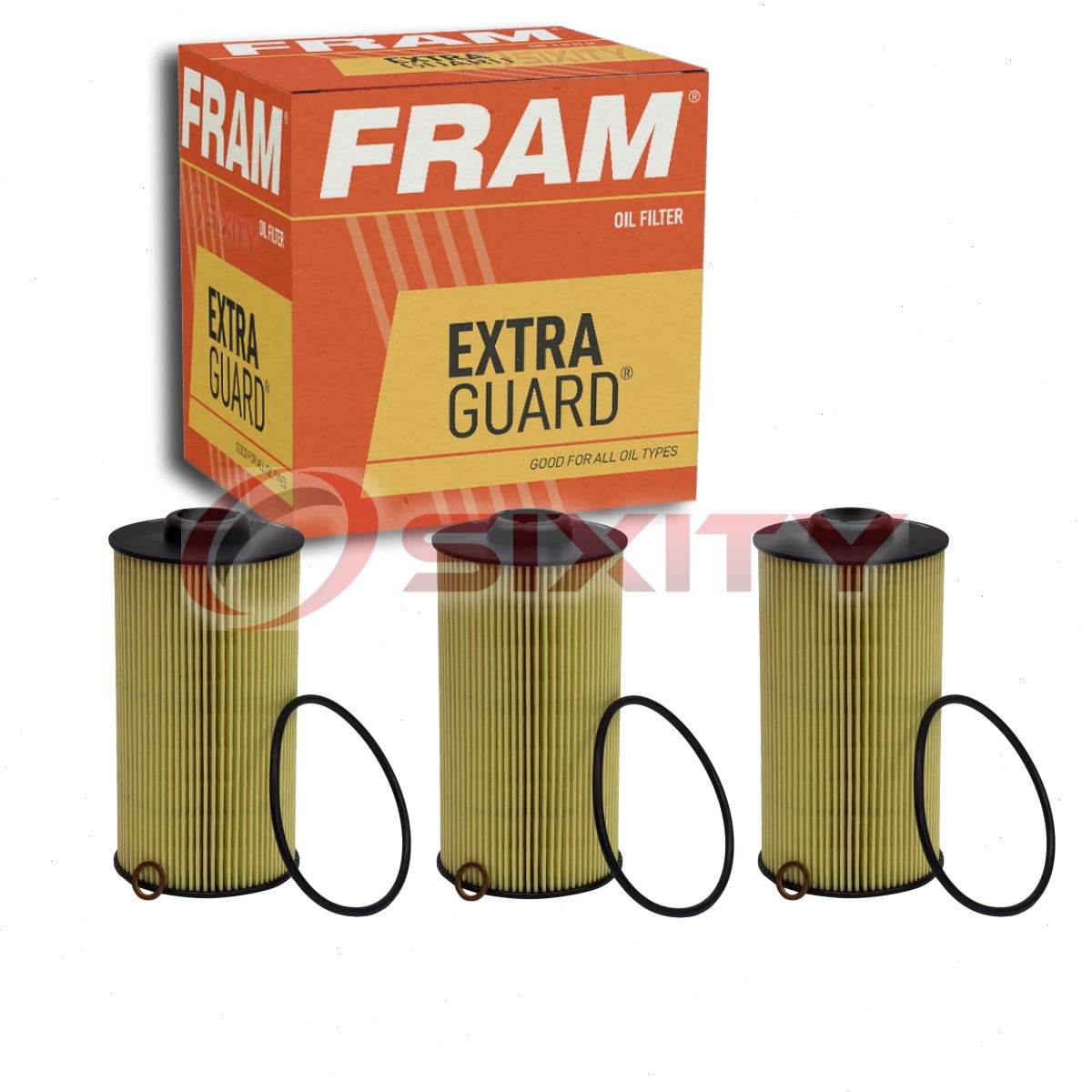 3 pc FRAM CH8213 Extra Guard Engine Oil Filters for 021 115 562 13A ...