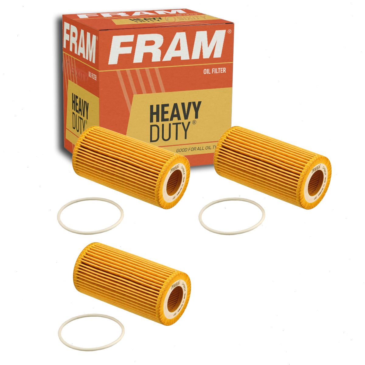 3 pc FRAM CH9954 Heavy Duty Engine Oil Filters for 58892 E31H D93 ...