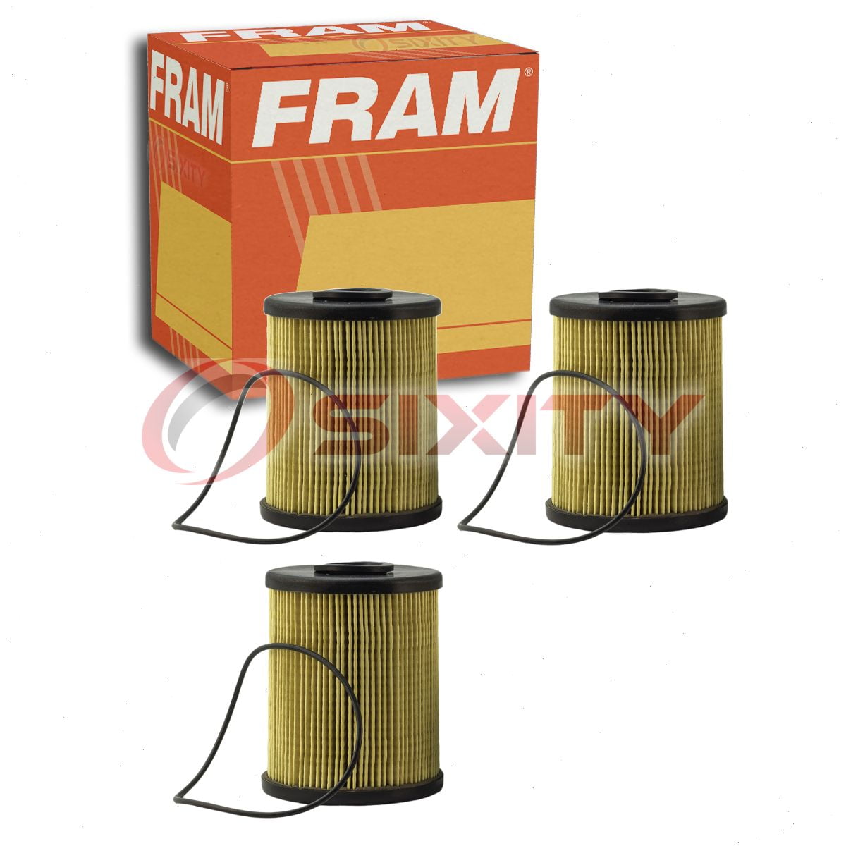 3 pc FRAM CS10145 Fuel Water Separator Filters for ALO25 HF7820 T1195 ...