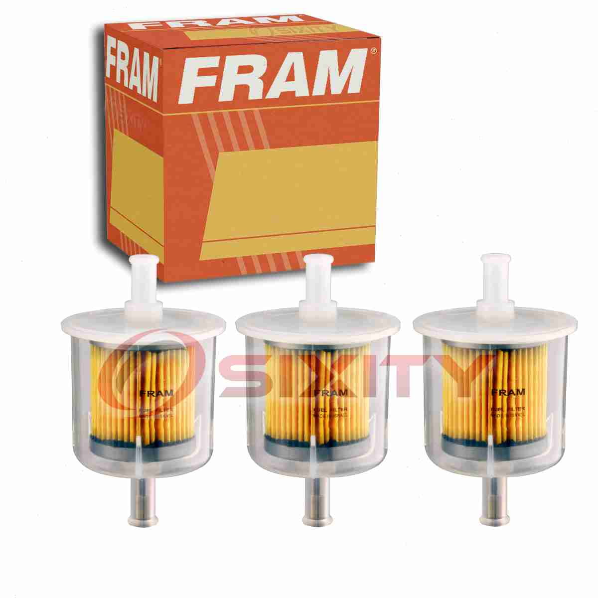 3 pc FRAM G2 Fuel Filters for 16010-SD4-Z01 F65487 FF723 G2975 GF182 ...