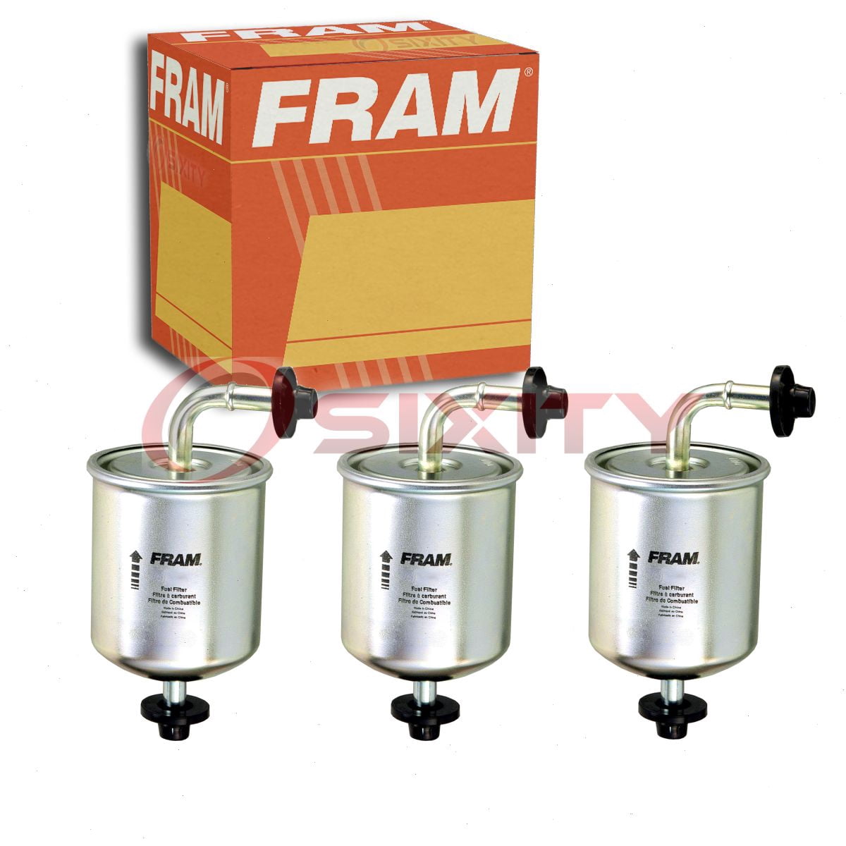 3 pc FRAM G5237 Fuel Filters for FF653 G484 G6399 GF19105 GF281 GF816 ...