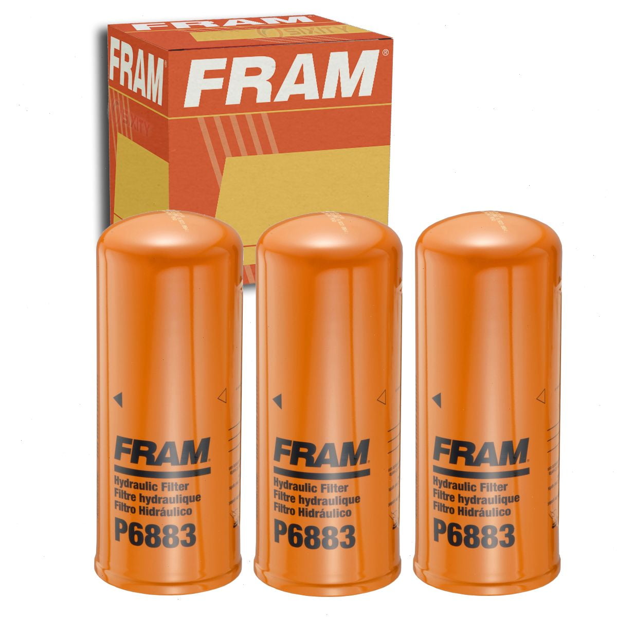 3 pc FRAM P6883 Hydraulic Filters for 1118336 ABP/N10G-91559 AF26235 ...