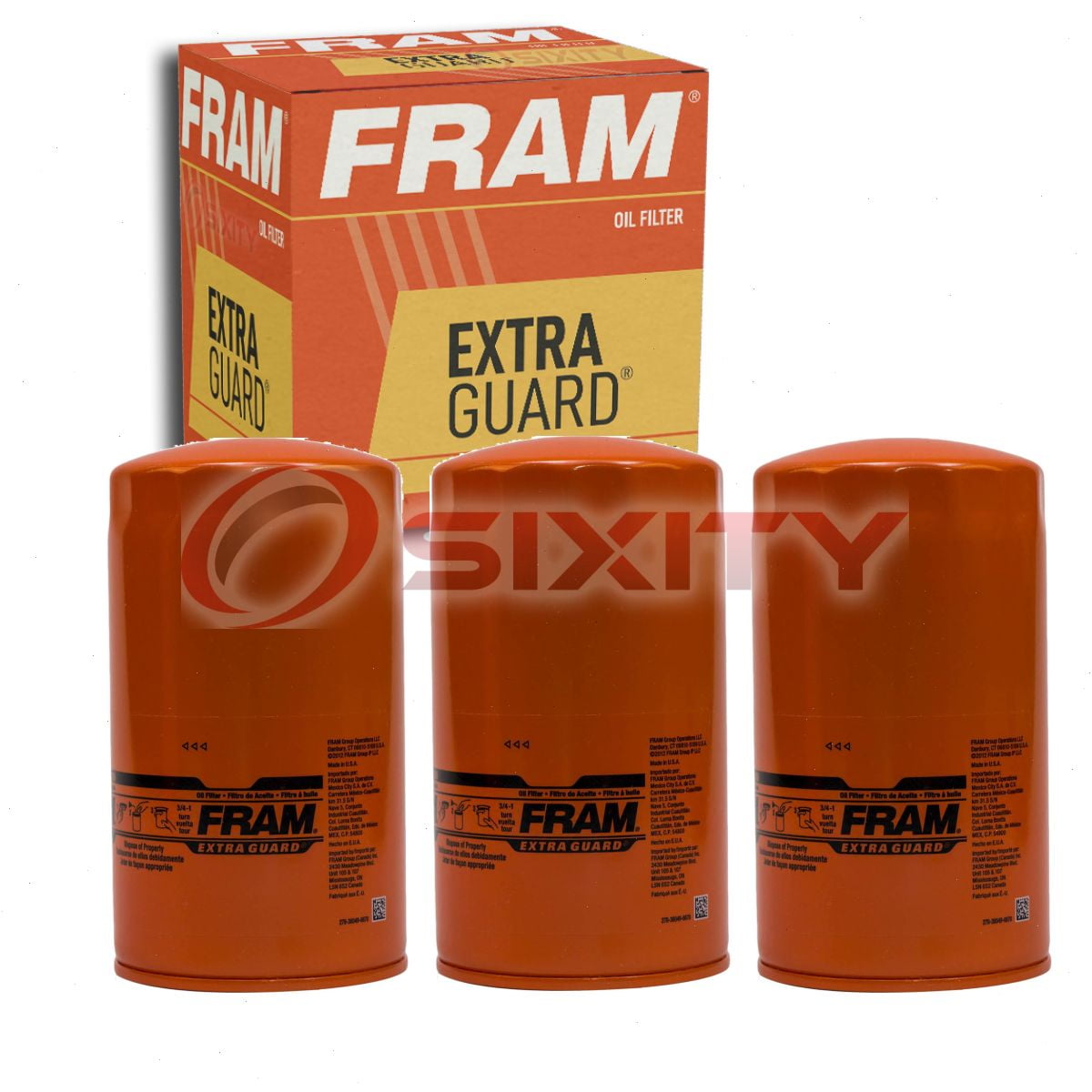 3 pc FRAM PH10890 Extra Guard Engine Oil Filters for AL3786 CO2286 D850 ...