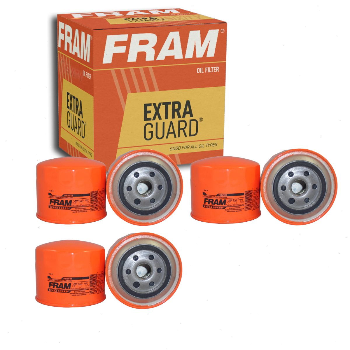 3 pc FRAM PH2921 Extra Guard Engine Oil Filters for 1040MP 51060 6005 AL13 LF224 PF1218 Oil ...