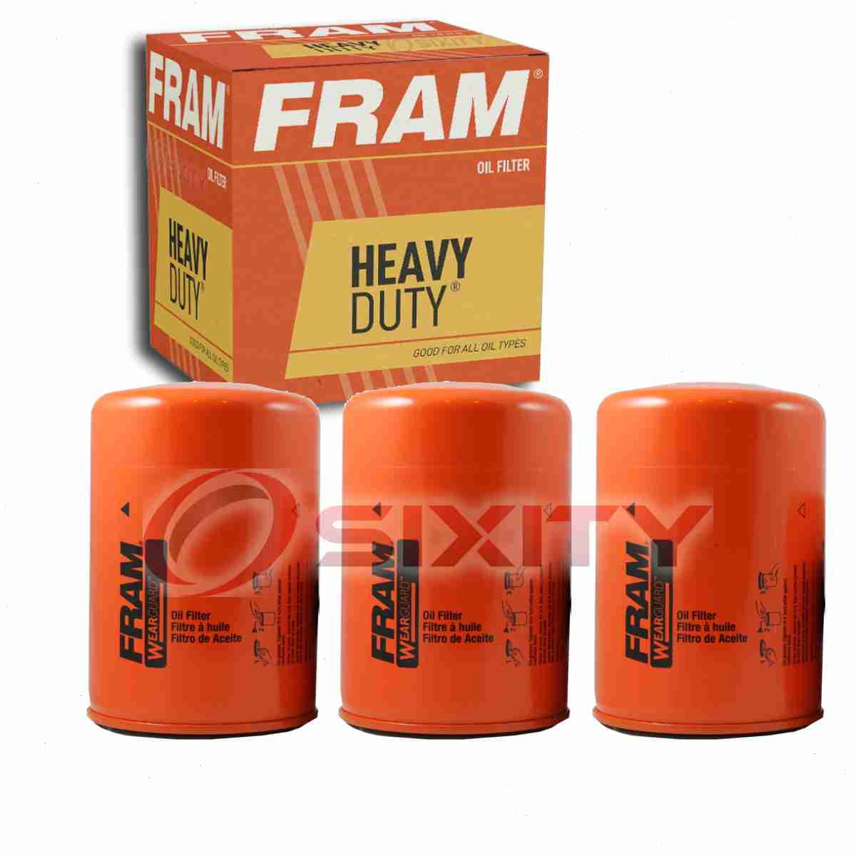 3 pc FRAM PH3900 Heavy Duty Engine Oil Filters for 2P-4004 B76 H341974 ...